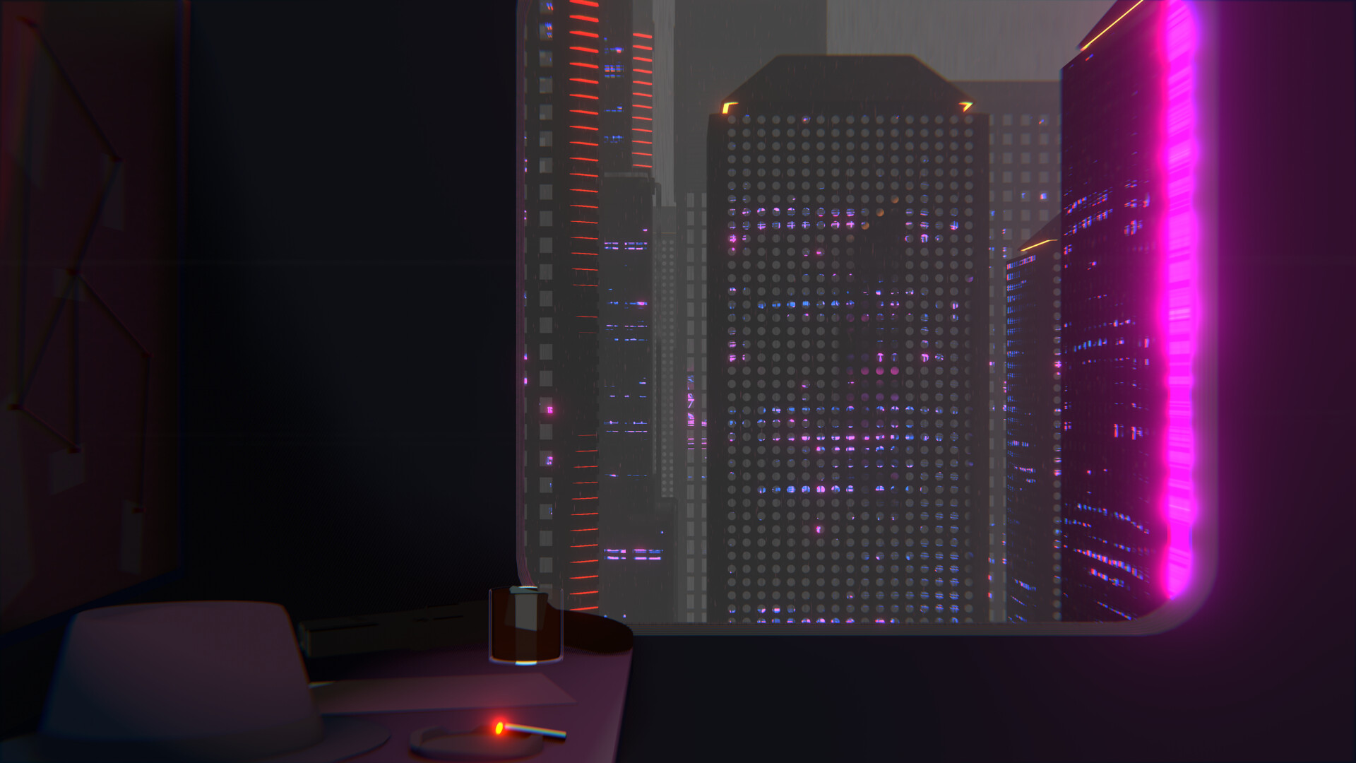 ArtStation - Cyberpunk Window View