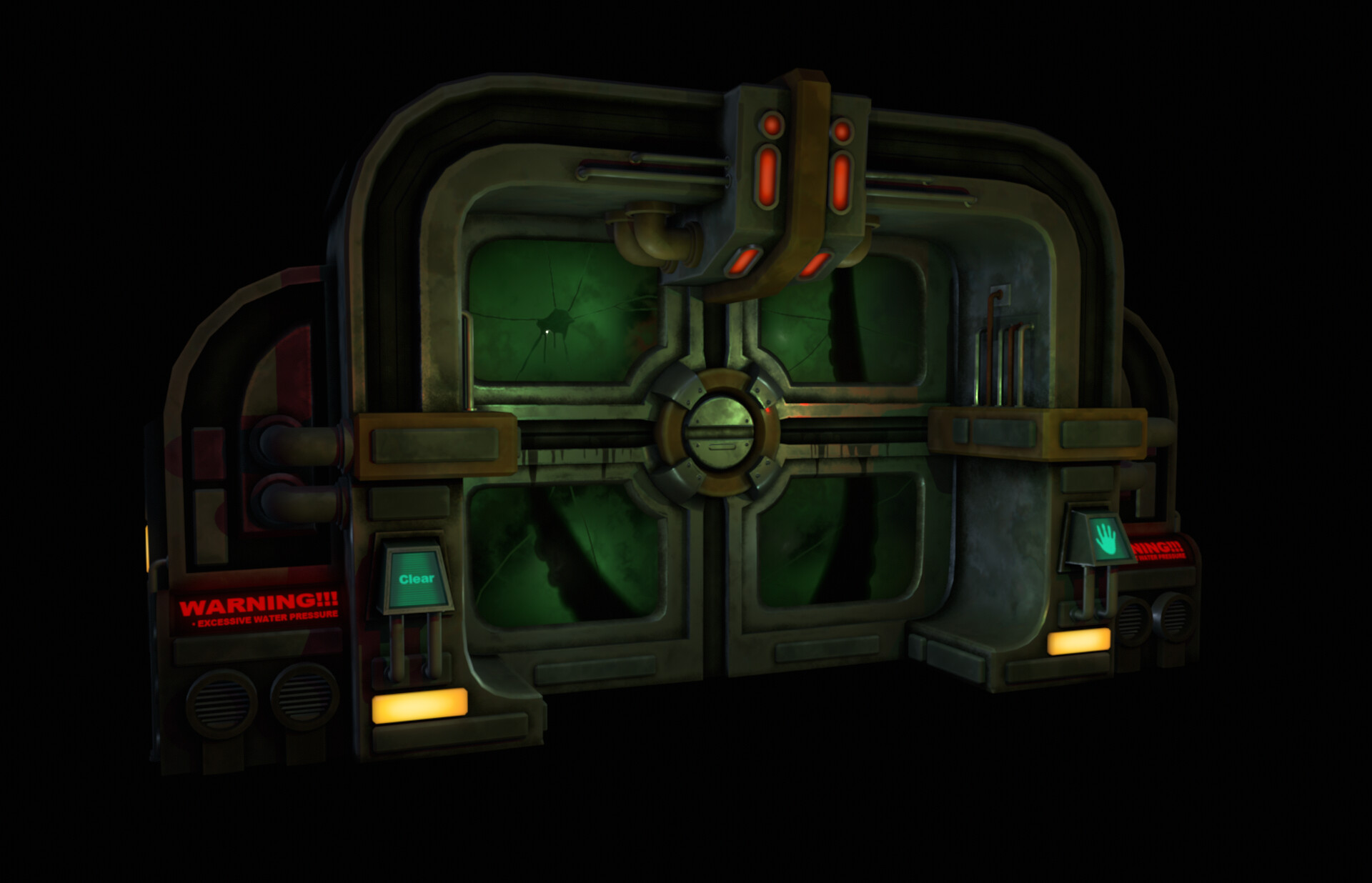 ArtStation - Applying Texture for Sci-Fi Gate