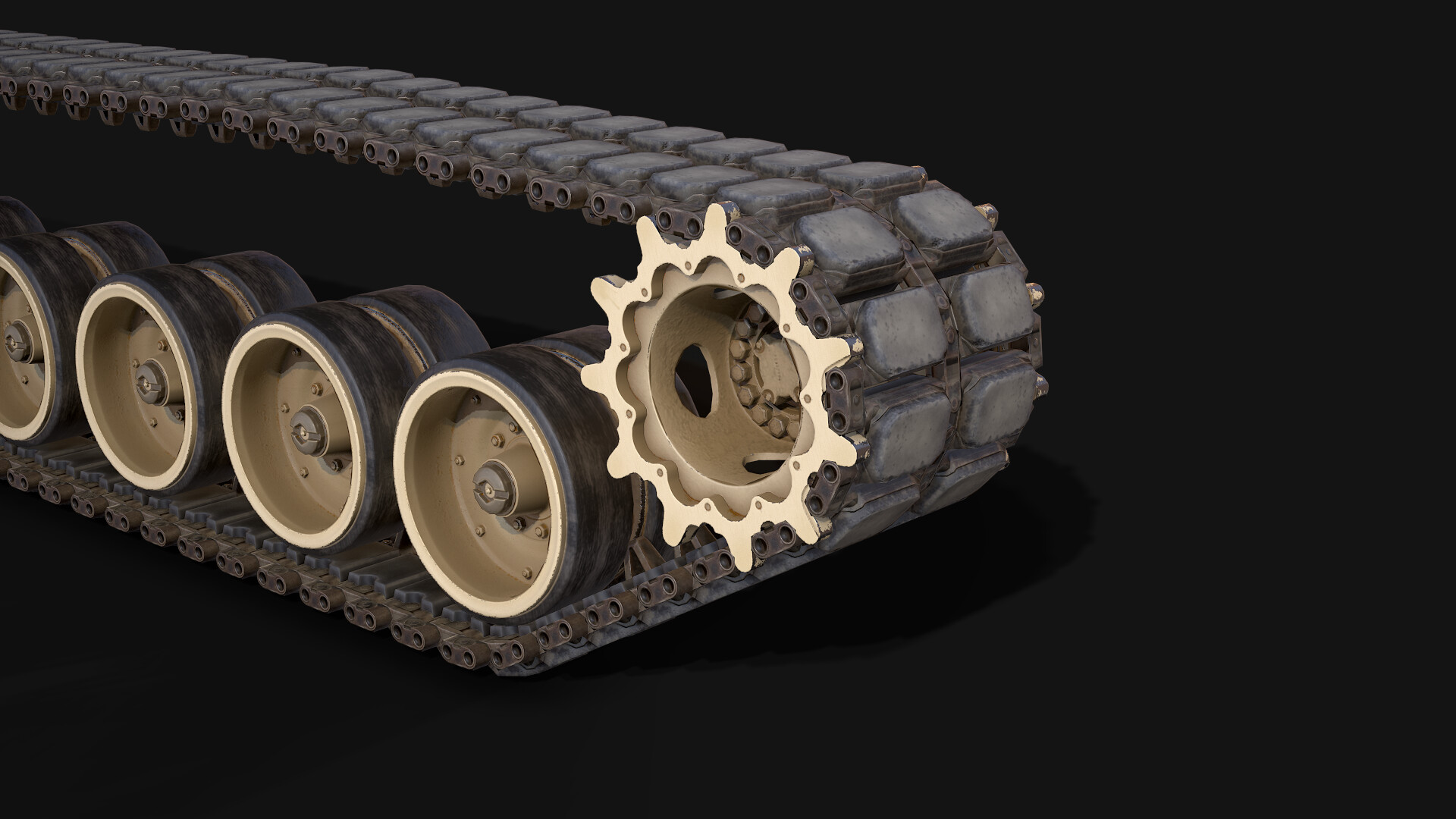 Vladislav E. - Abrams WIP: tracks and road wheels