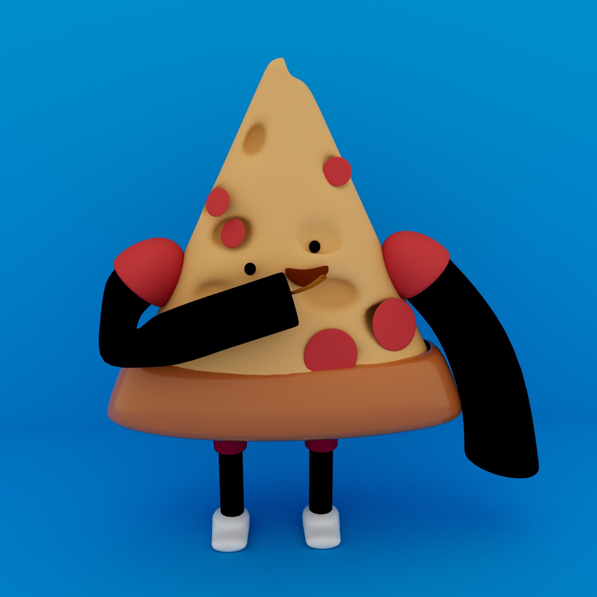 ArtStation - 3D Cartoon Pizza Character