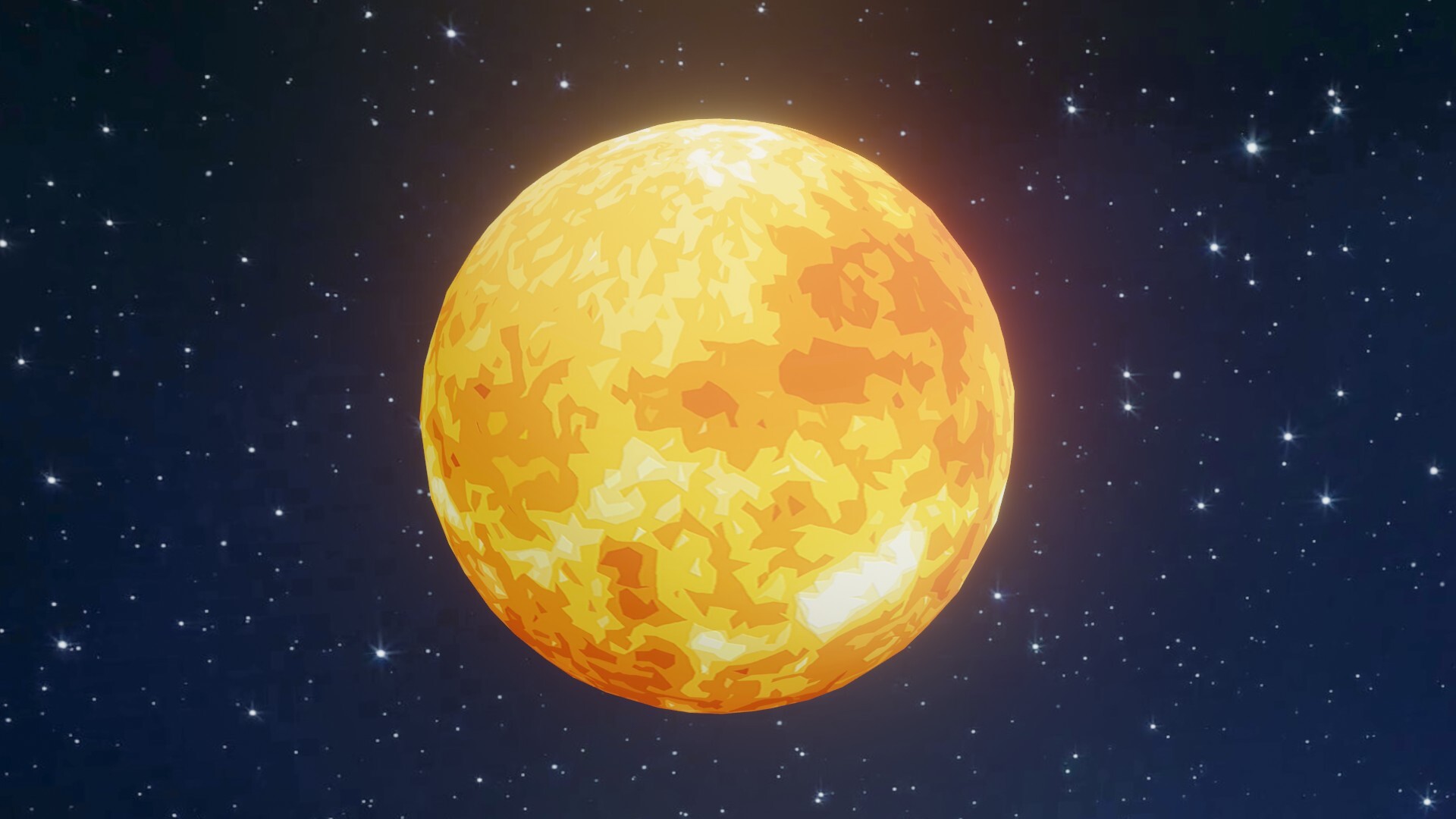 ArtStation - FREE Stylized Sun 3D Model 2k Textures