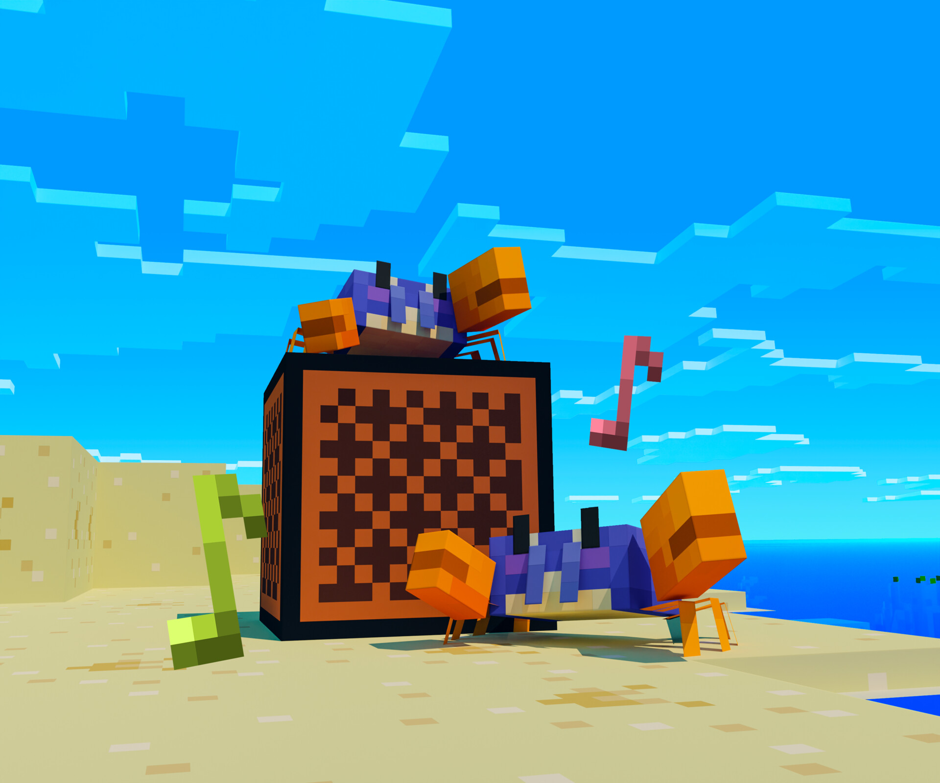 ArtStation - Render based on @LuckyToffee5 's art. | Minecraft Art