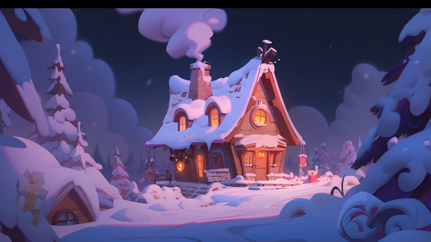 ArtStation - Santa Claus house