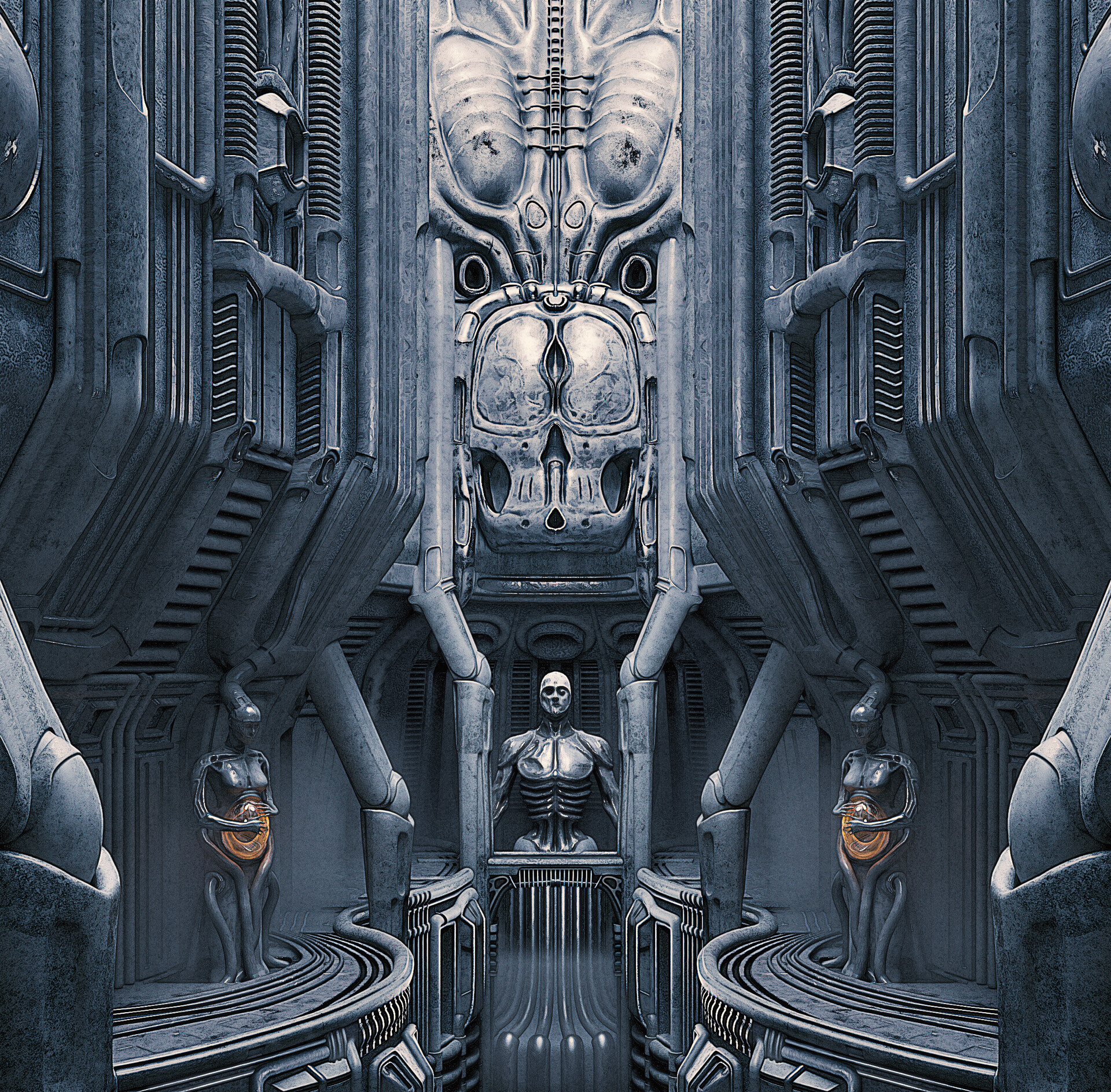 ArtStation - Giger style temple