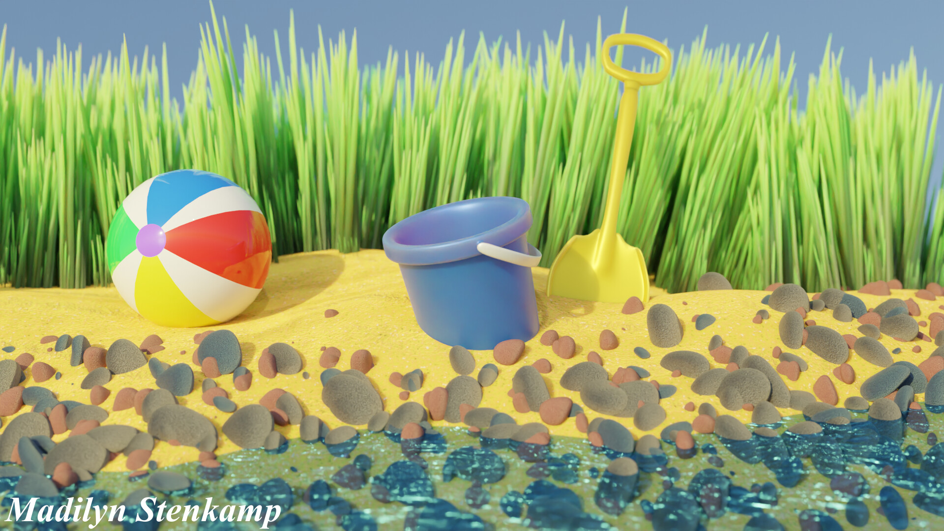 ArtStation - Beach Scene