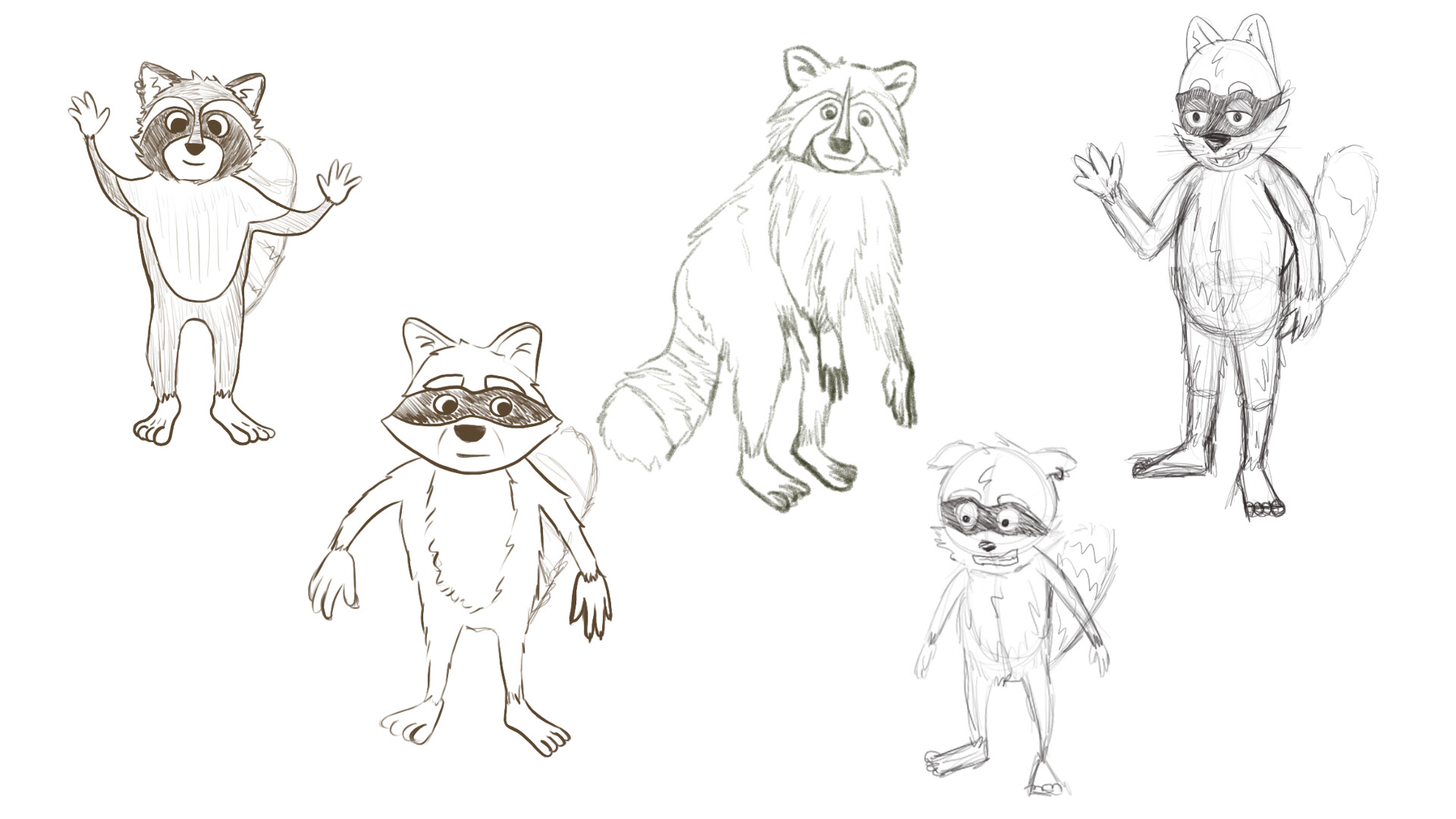 ArtStation - sketches and cleanline of a stop motion character