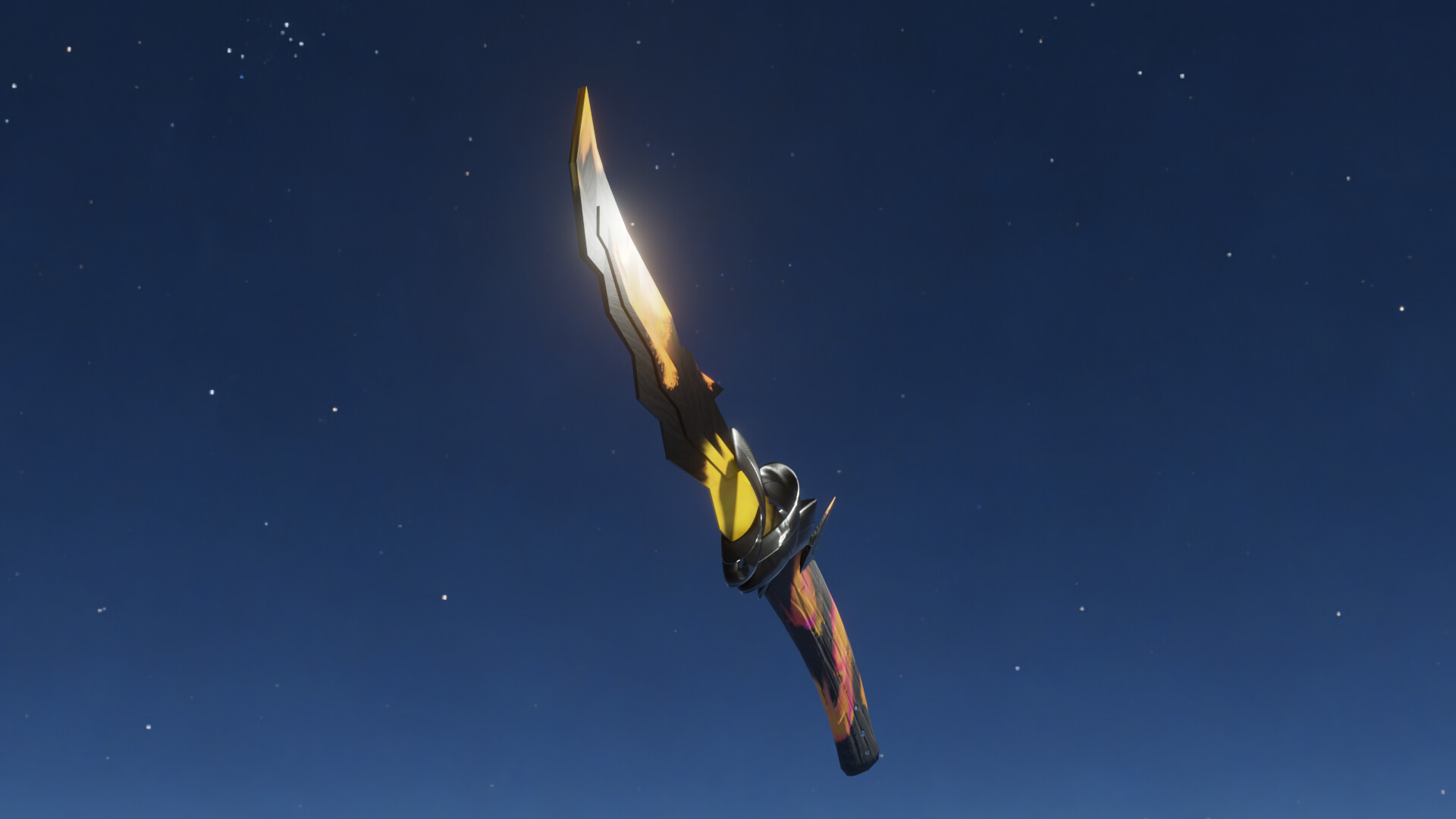 ArtStation - Dagger touched by flame