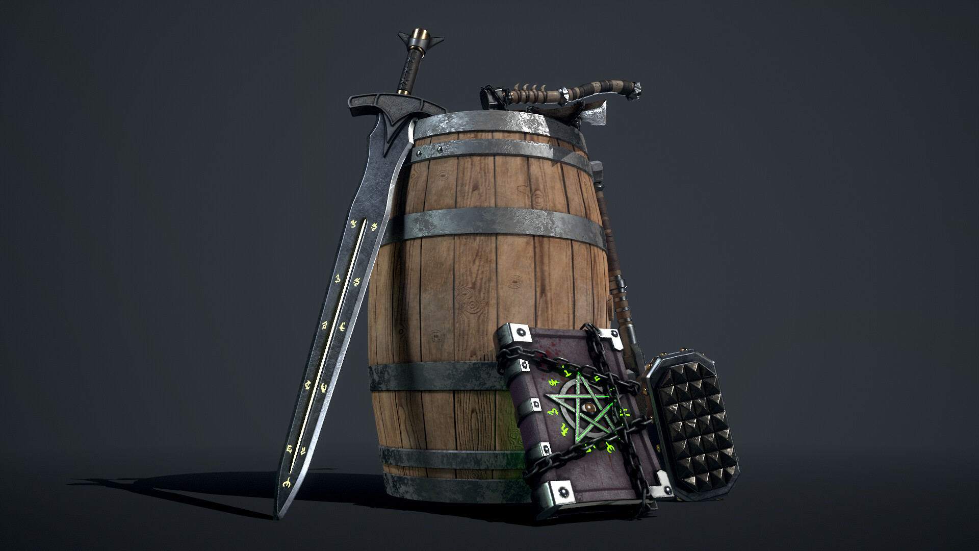 ArtStation - Fantasy Weapon Set