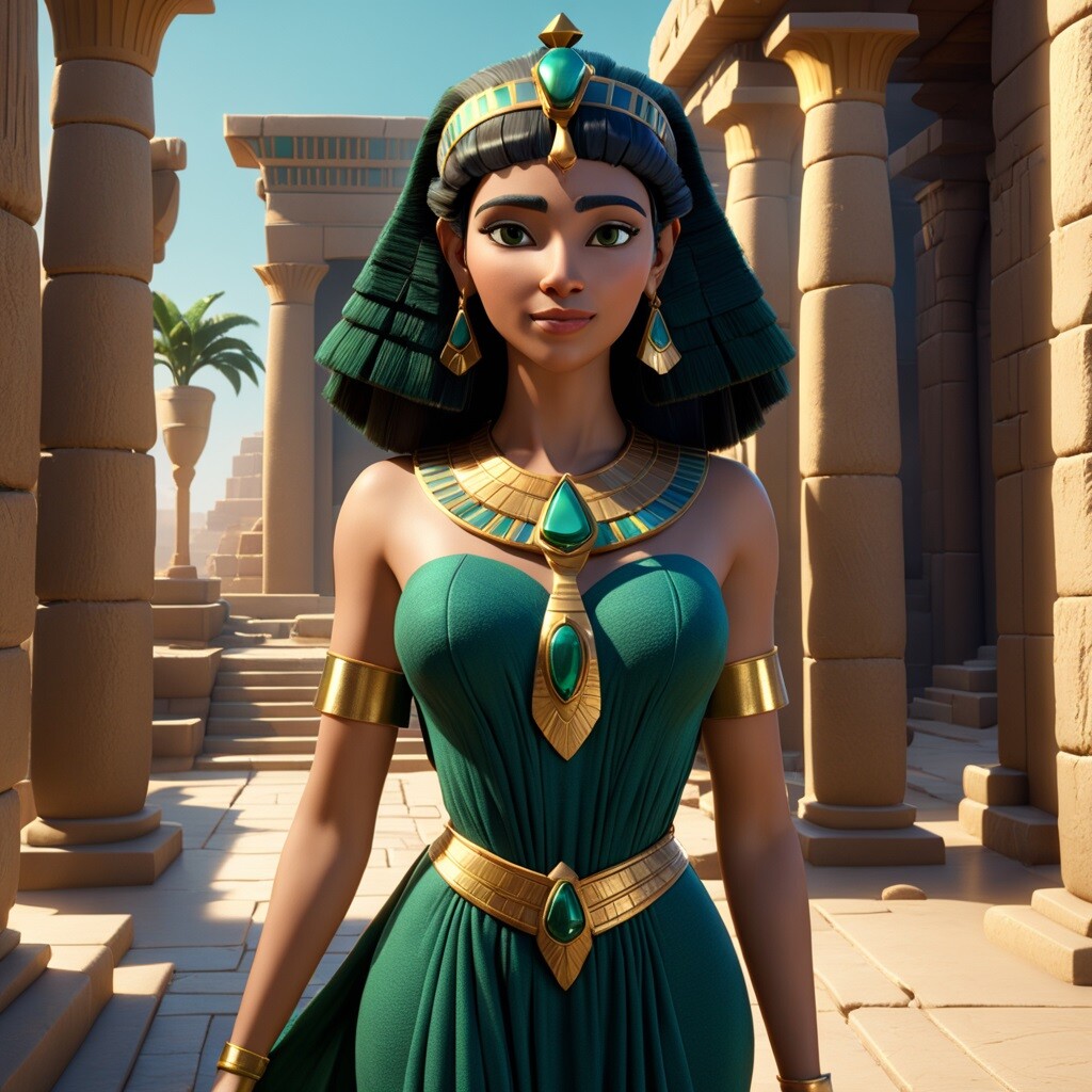ArtStation - Cleopatra at ancient temple