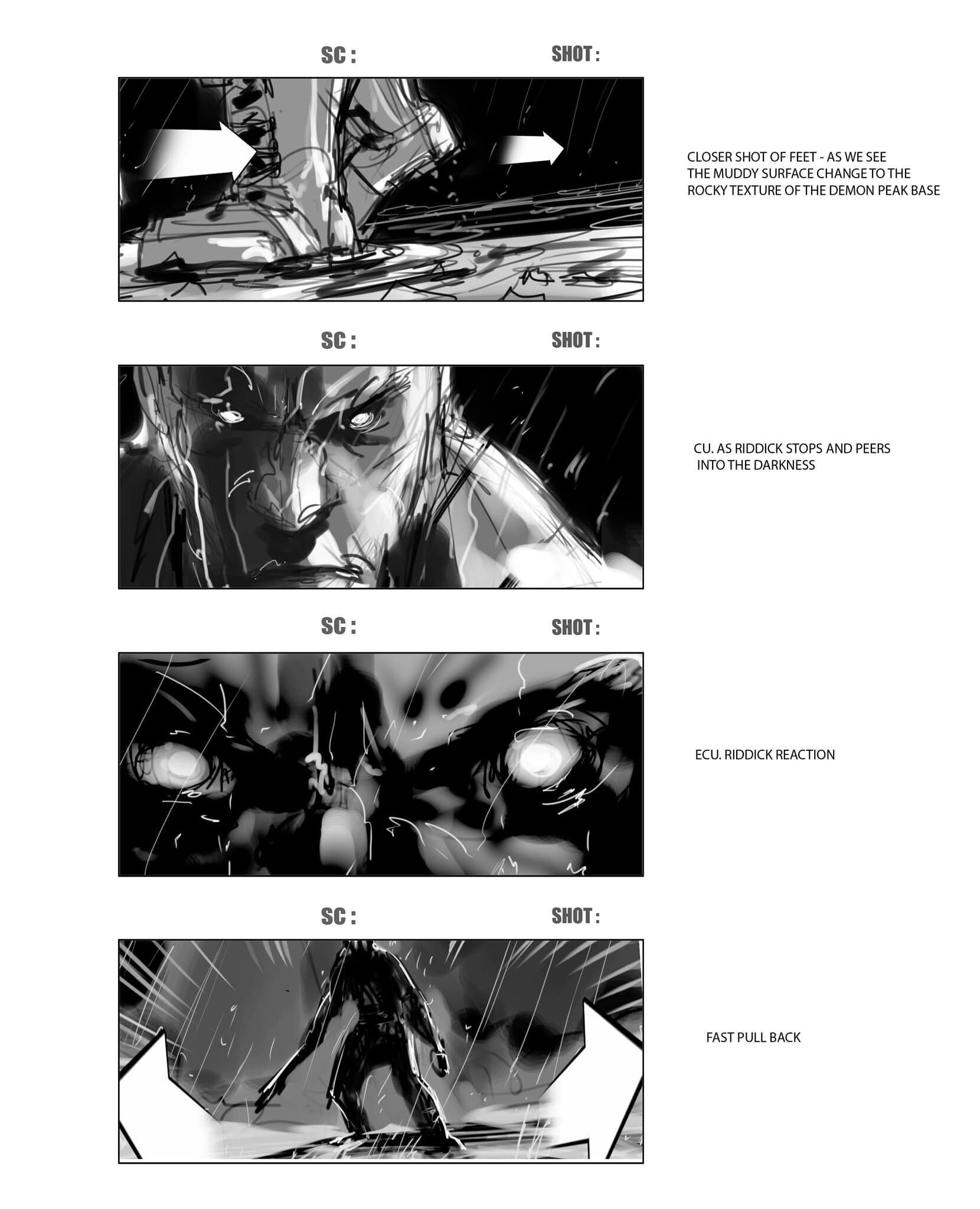 ArtStation - RIDDICK 3 - STORYBOARDS