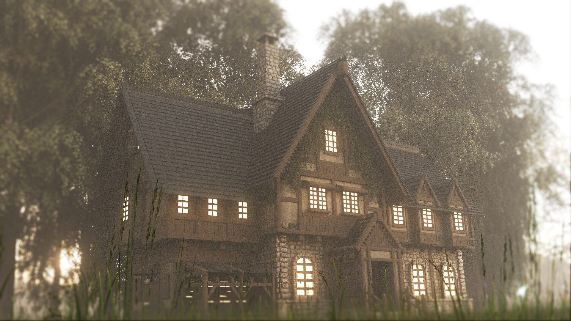 ArtStation - "the house of the Middle Ages"