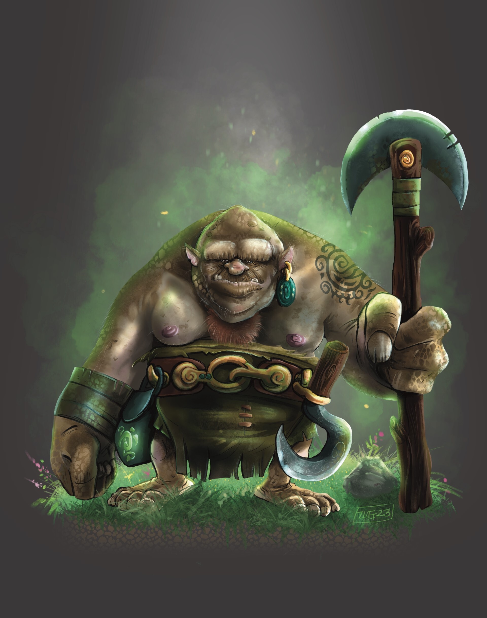 ArtStation - Concept sketches Fantasy Forest Troll