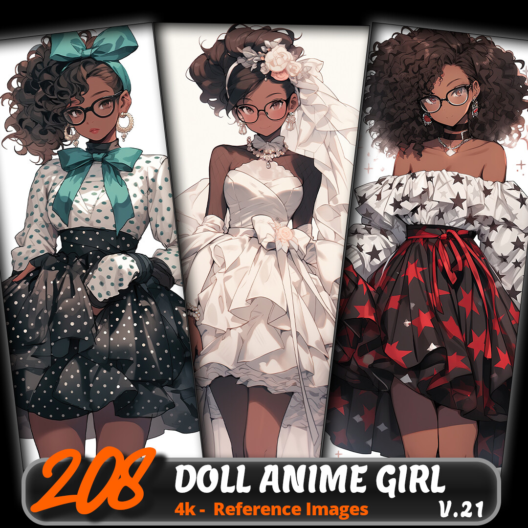 ArtStation - DOLL ANIME GIRL VOL. 21/ 4K/ Reference Image