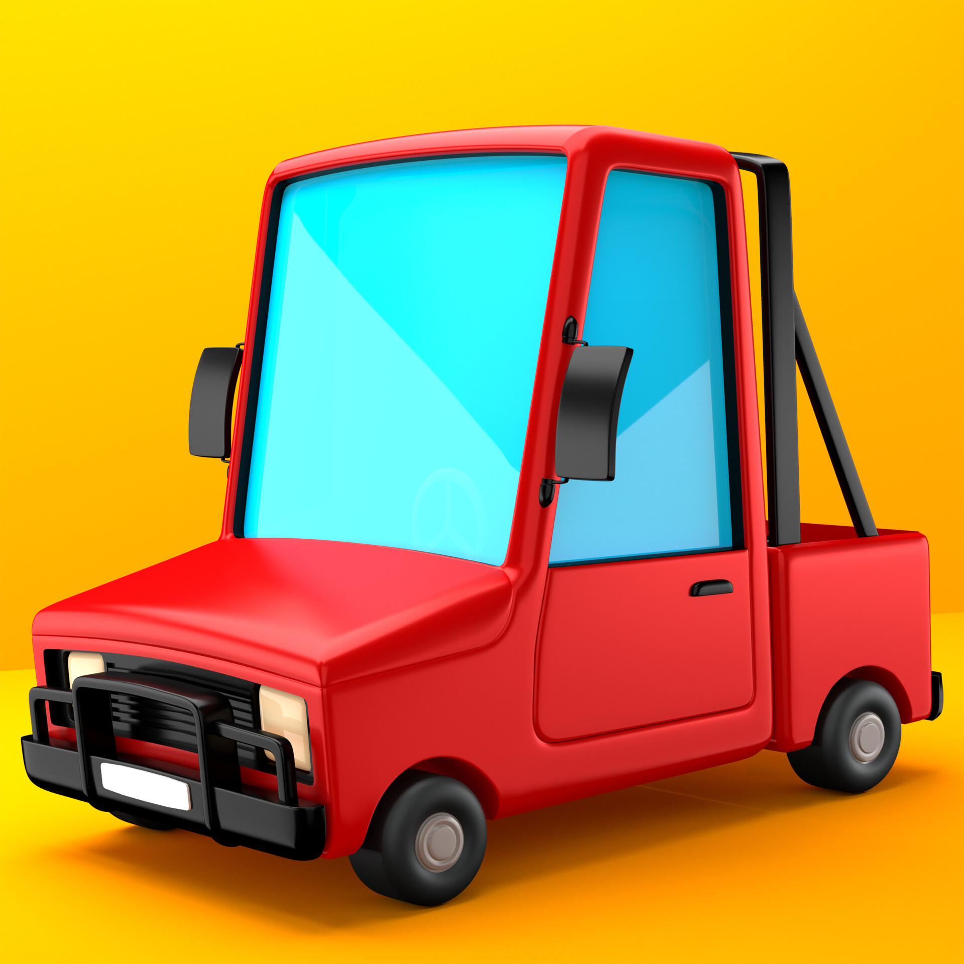 ArtStation - Simple stylized truck