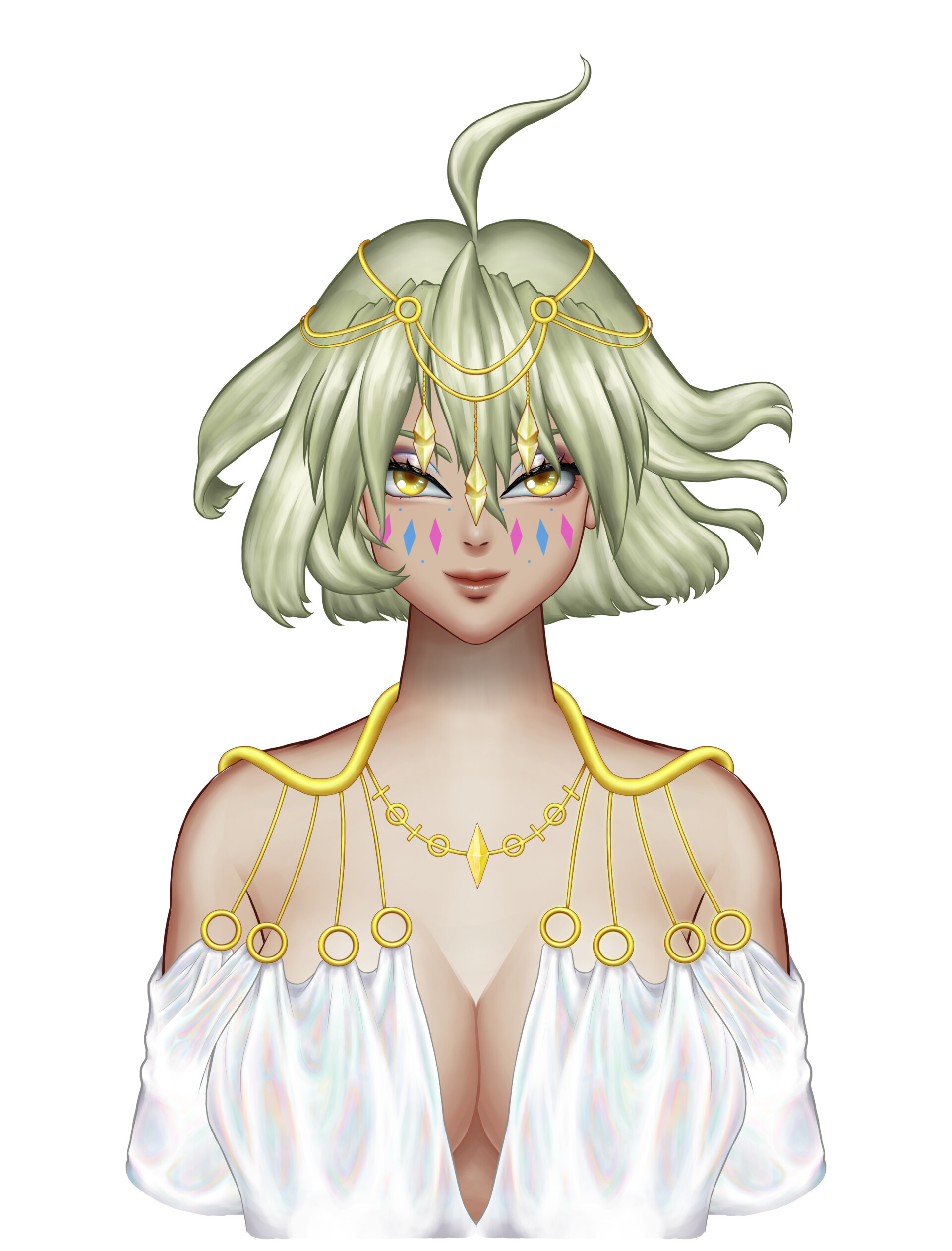 ArtStation - Goddess OC design vtuber animation