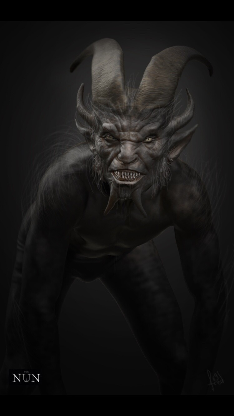 ArtStation - Goat demon Nun2