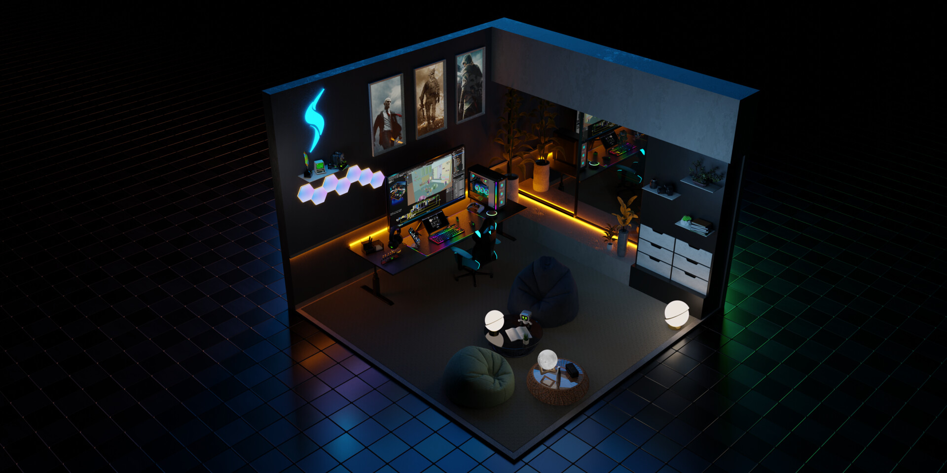 ArtStation - 3D Gaming Setup