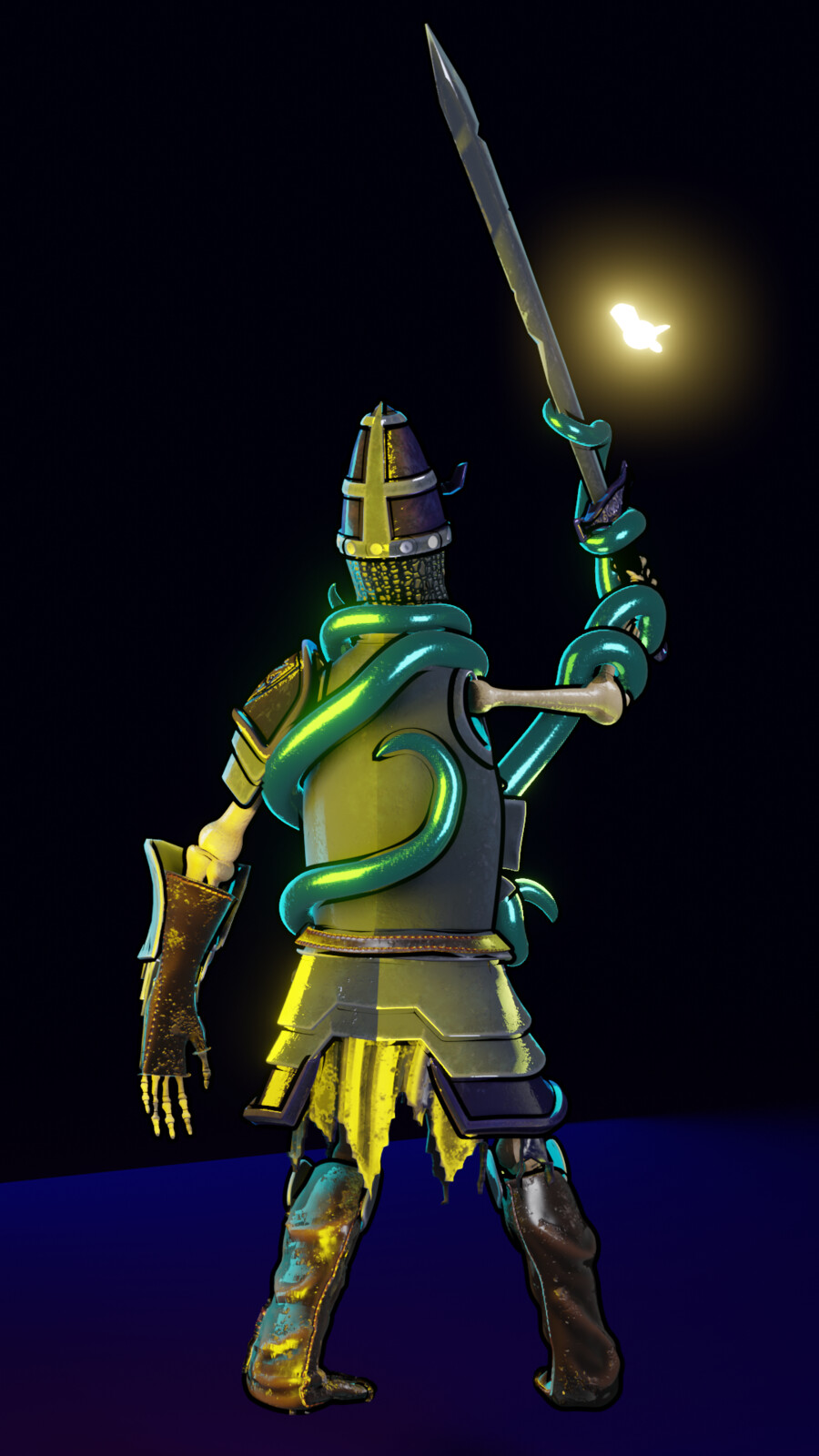 Edwin Murillo - Alien controlling skeleton