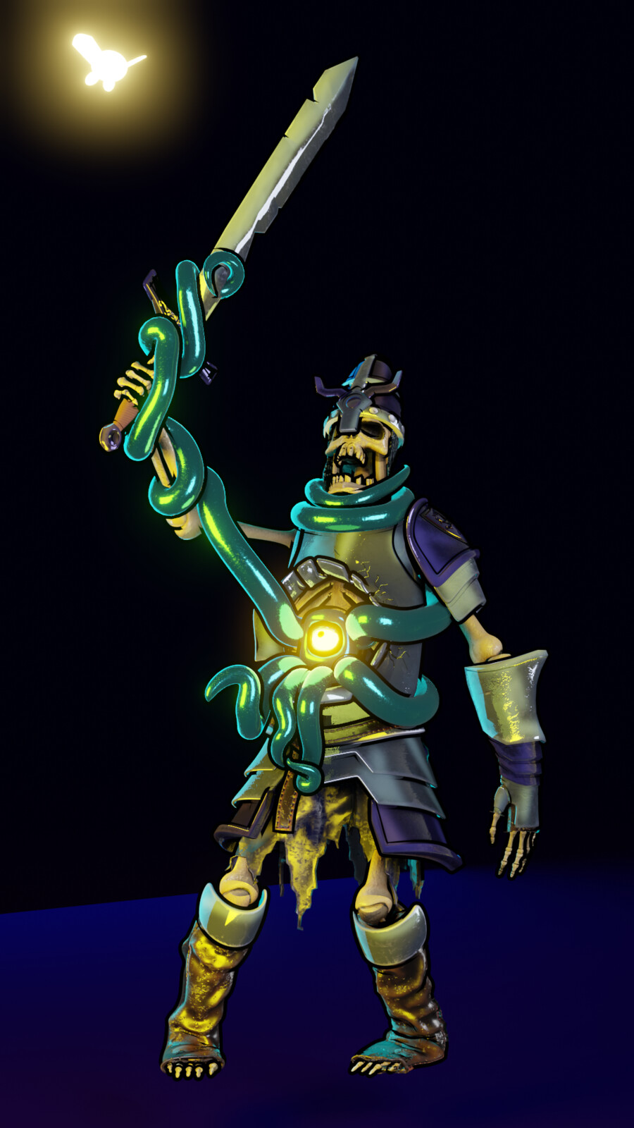 Edwin Murillo - Alien controlling skeleton