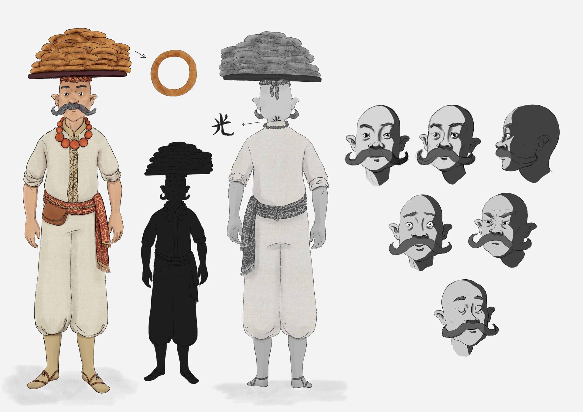 ArtStation - Character Design- Bagel Seller