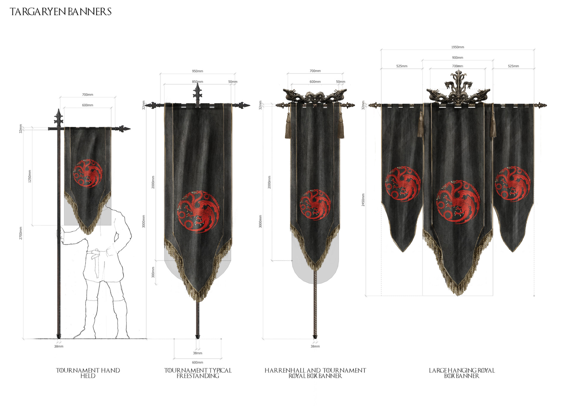 ArtStation - Tournament Banners - House of the Dragon