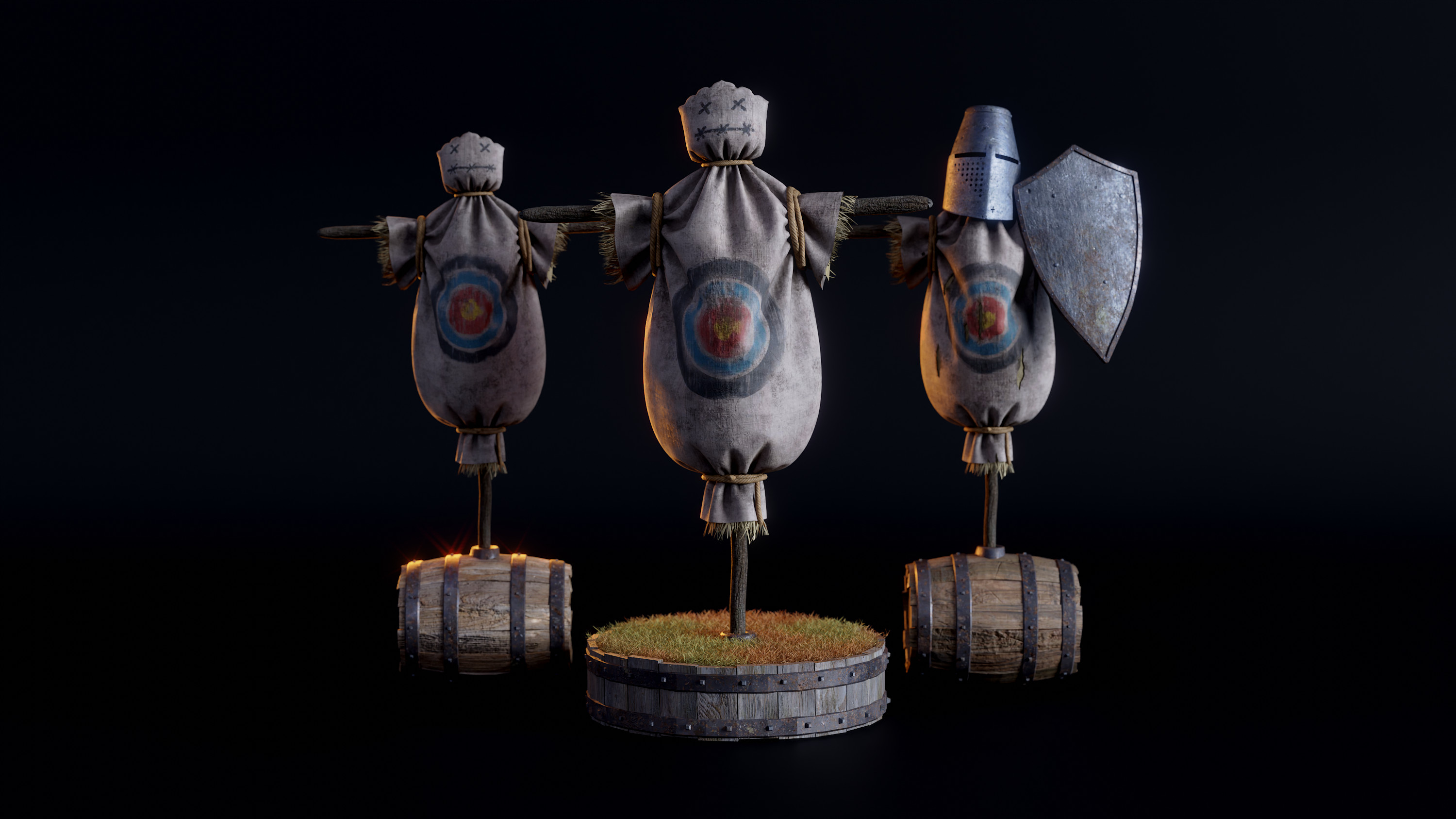 Anderson Araujo - Training Dummy - Kitbash 3D - Texturing