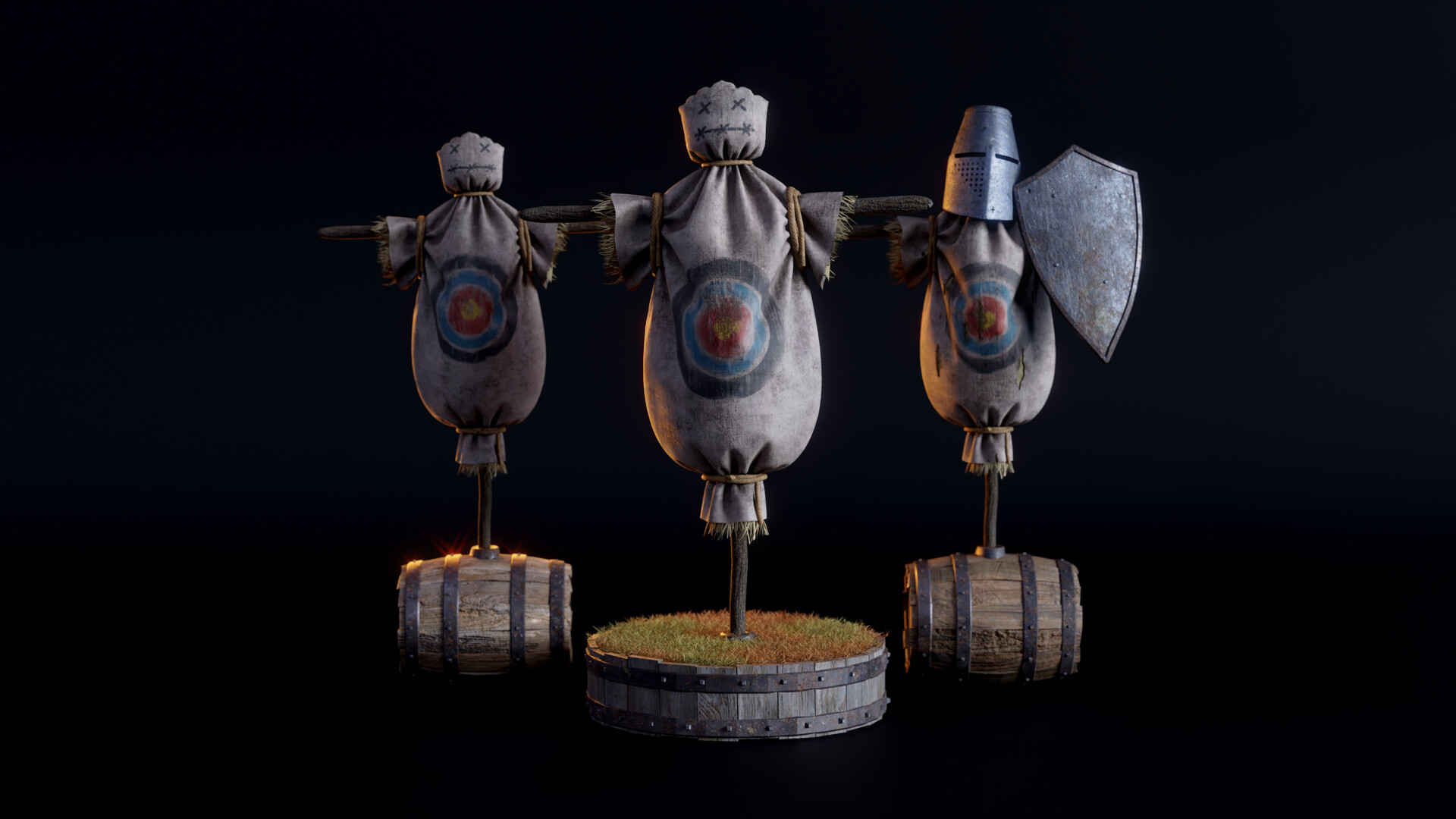 Anderson Araujo - Training Dummy - Kitbash 3D - Texturing