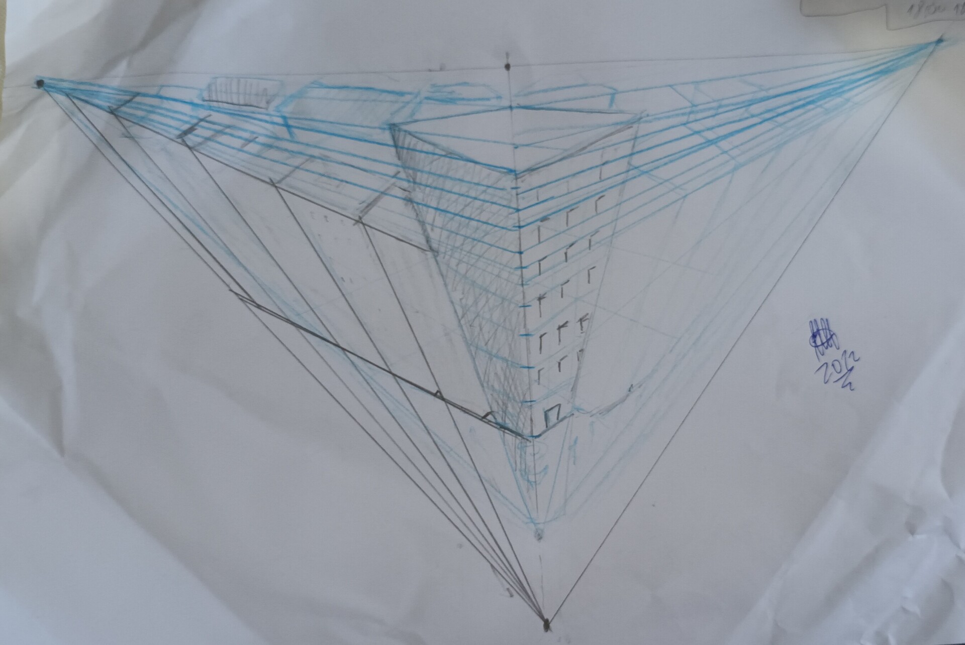 ArtStation - Perspective study 1 and 2: Statue and monument and ...