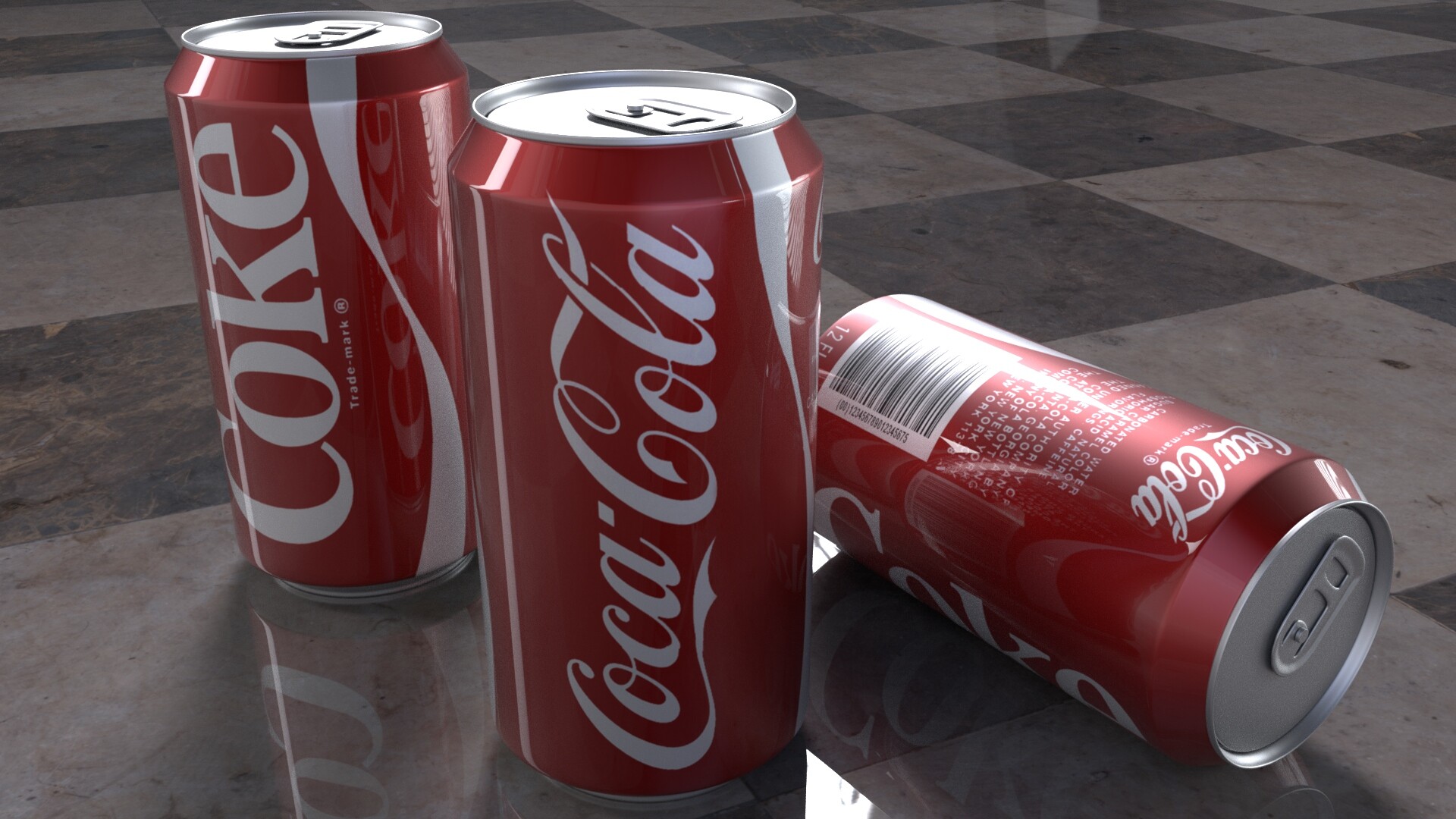 ArtStation - Coke Cans