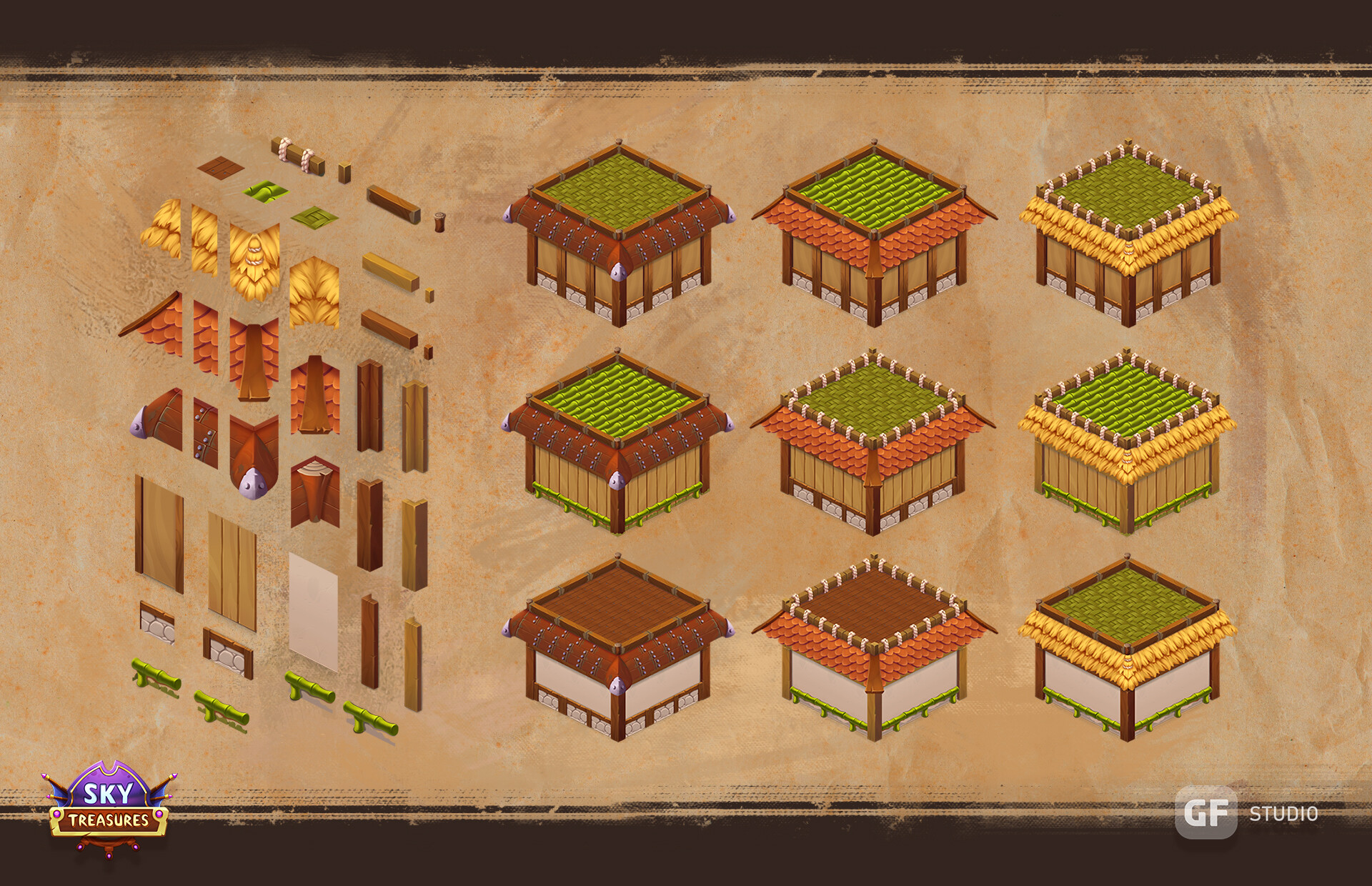 Game Feather Studio - Sky Treasures - Tiles & Props