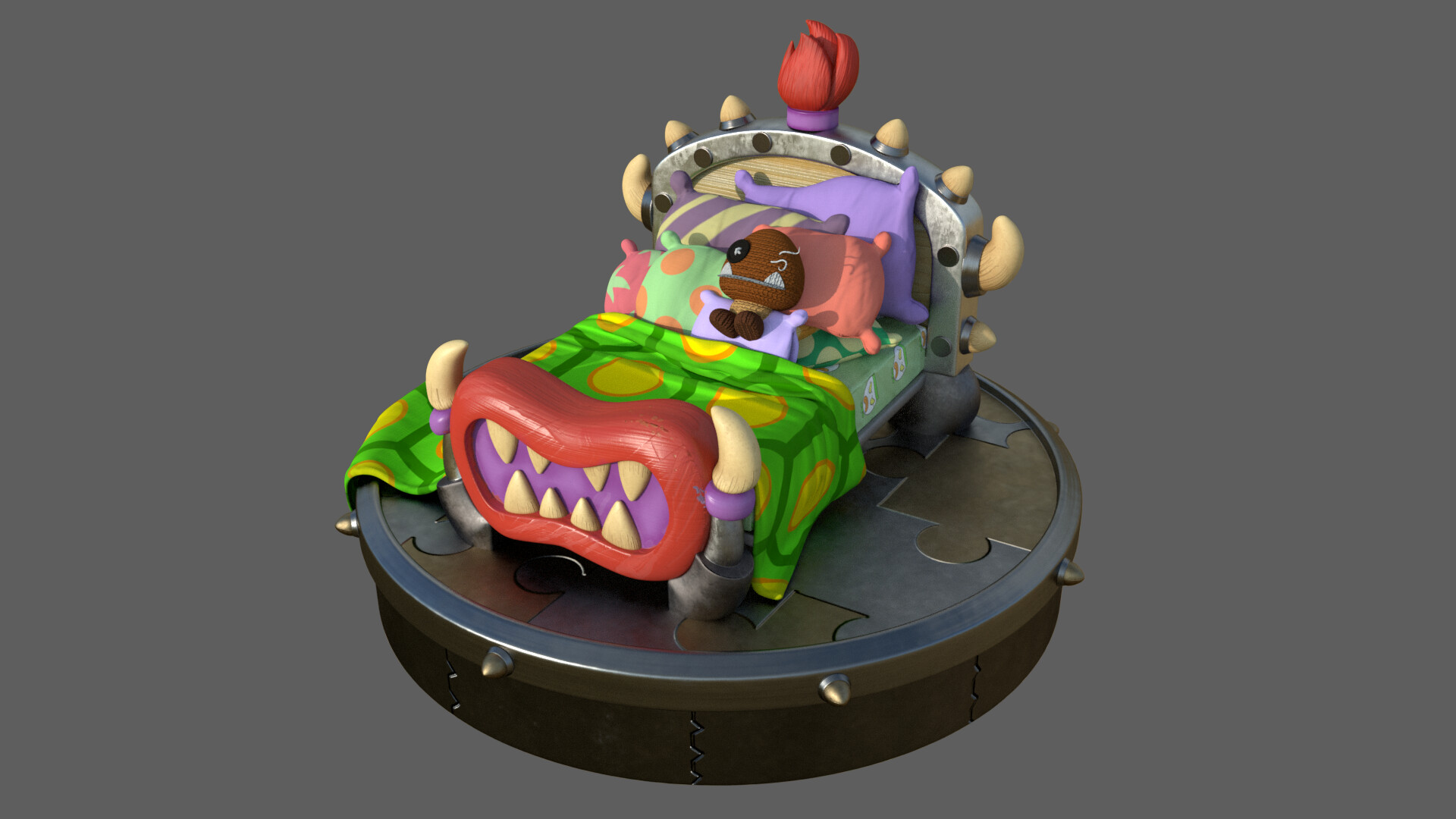 ArtStation - Bowser Jr. Bed