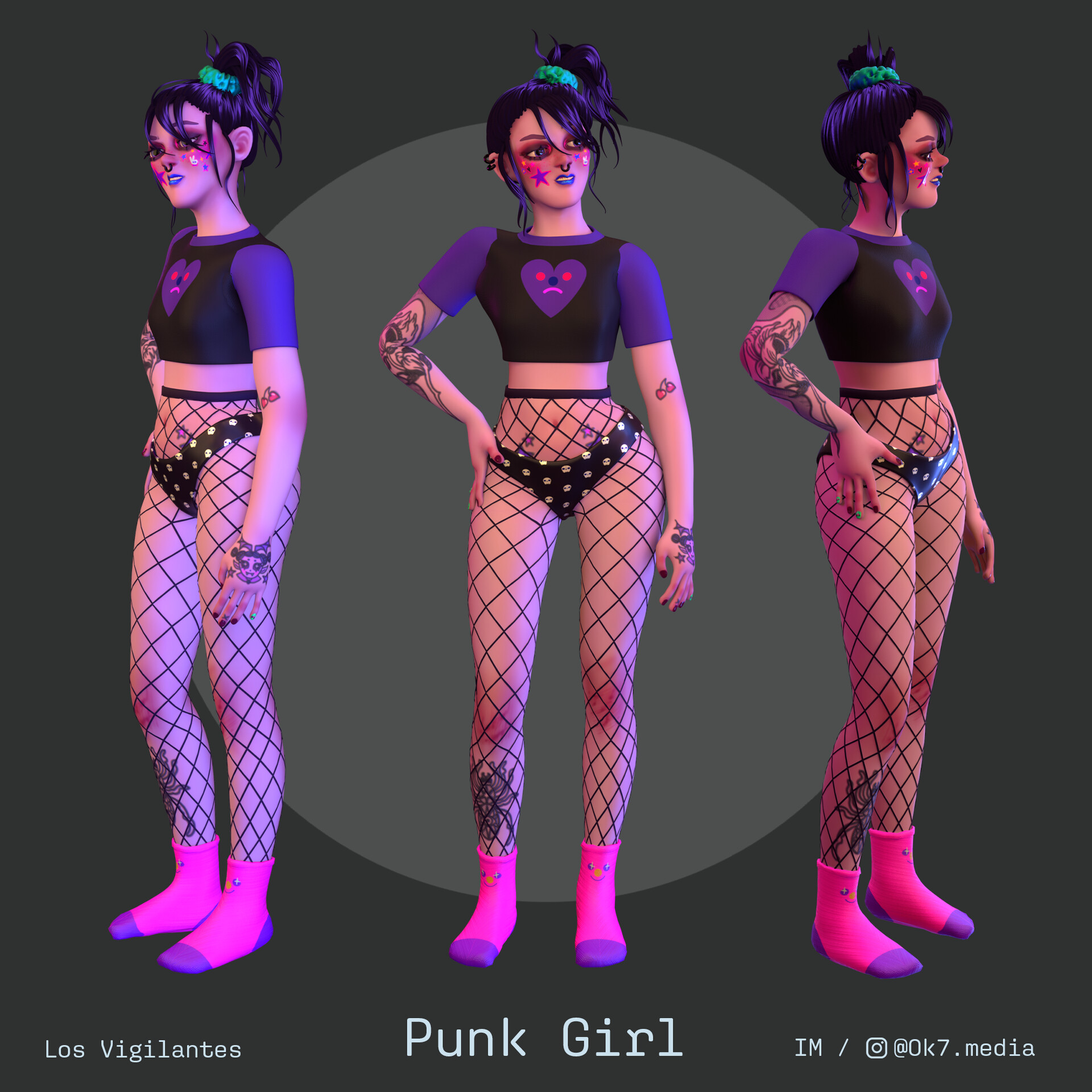 ArtStation - Punk Girl - Character Design