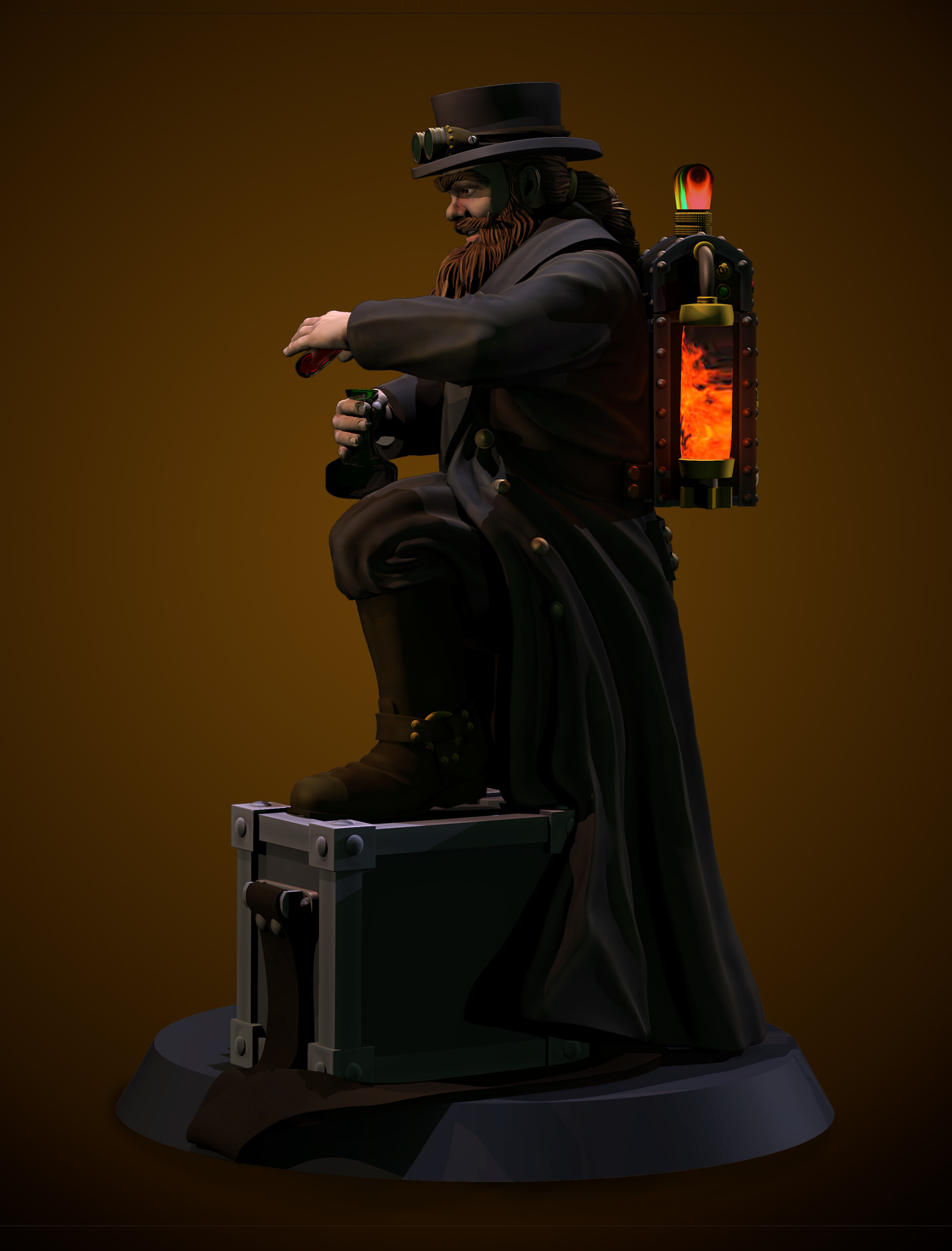 ArtStation - Steampunk Dwarf