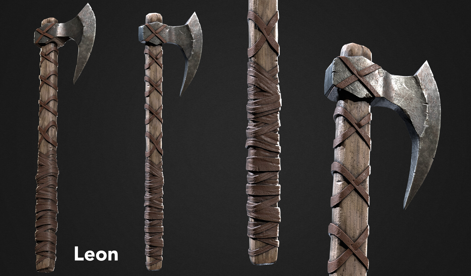 Leôn - Battle Axe - 3D Prop Practice