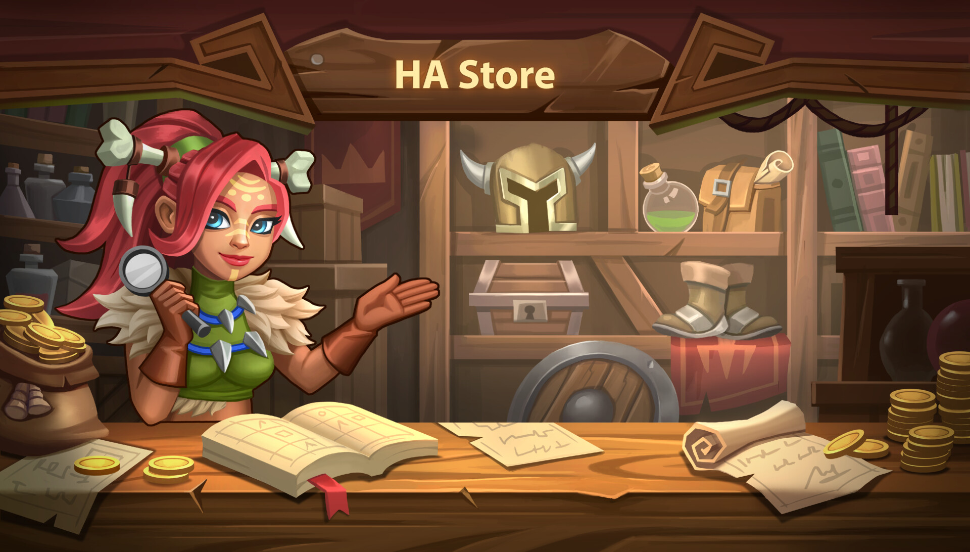 ArtStation - UI game Store - Hero Awaken