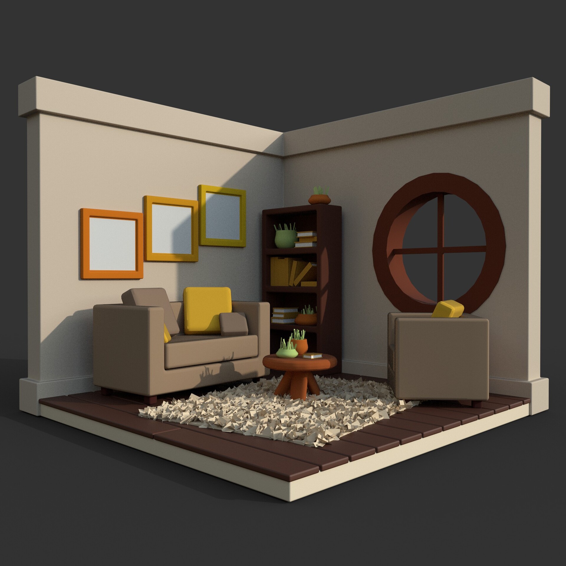 ArtStation - Corner room