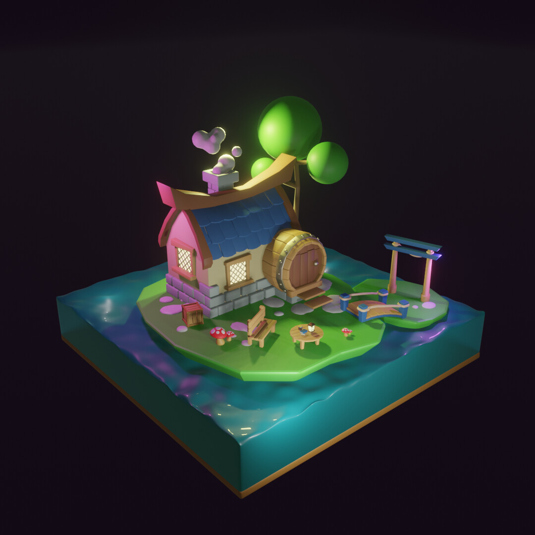 ArtStation - 3D DIORAMA (CARTOON STYLE)
