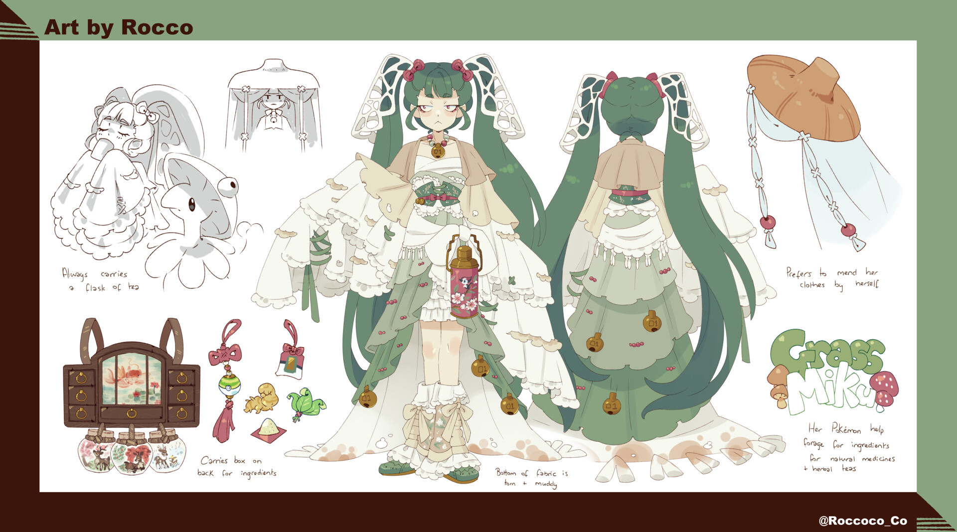 ArtStation - Grass Miku Sheet