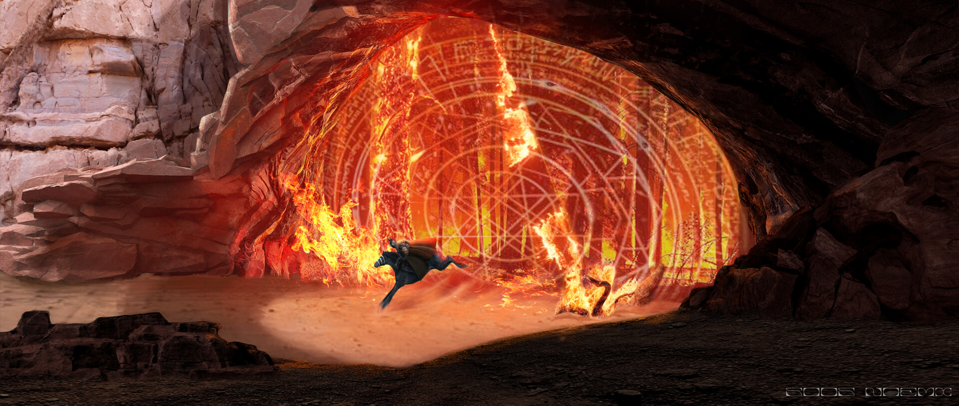 ArtStation - Fire portal