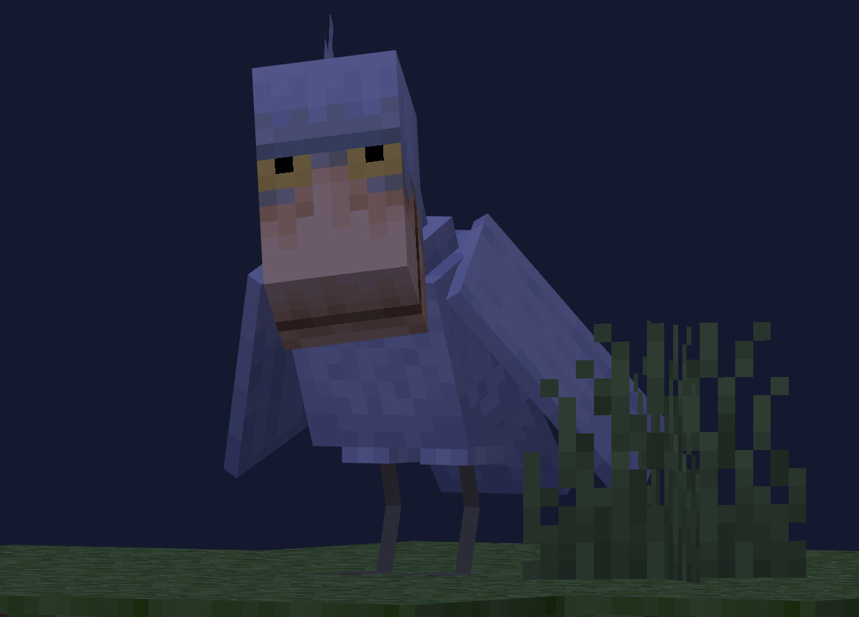 ArtStation - Shoebill - Minecraft Fanmade Concept Model