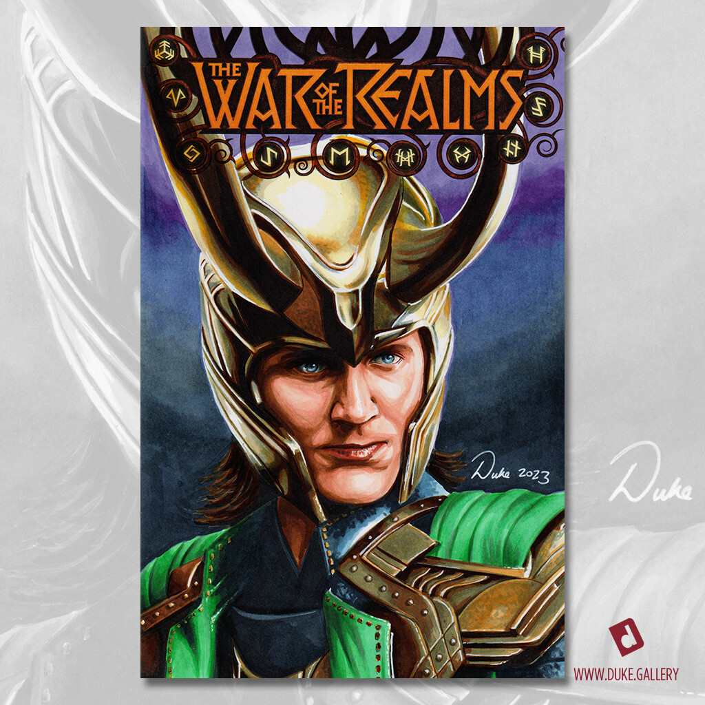 ArtStation - Drawing Loki Sketch Cover with Markers