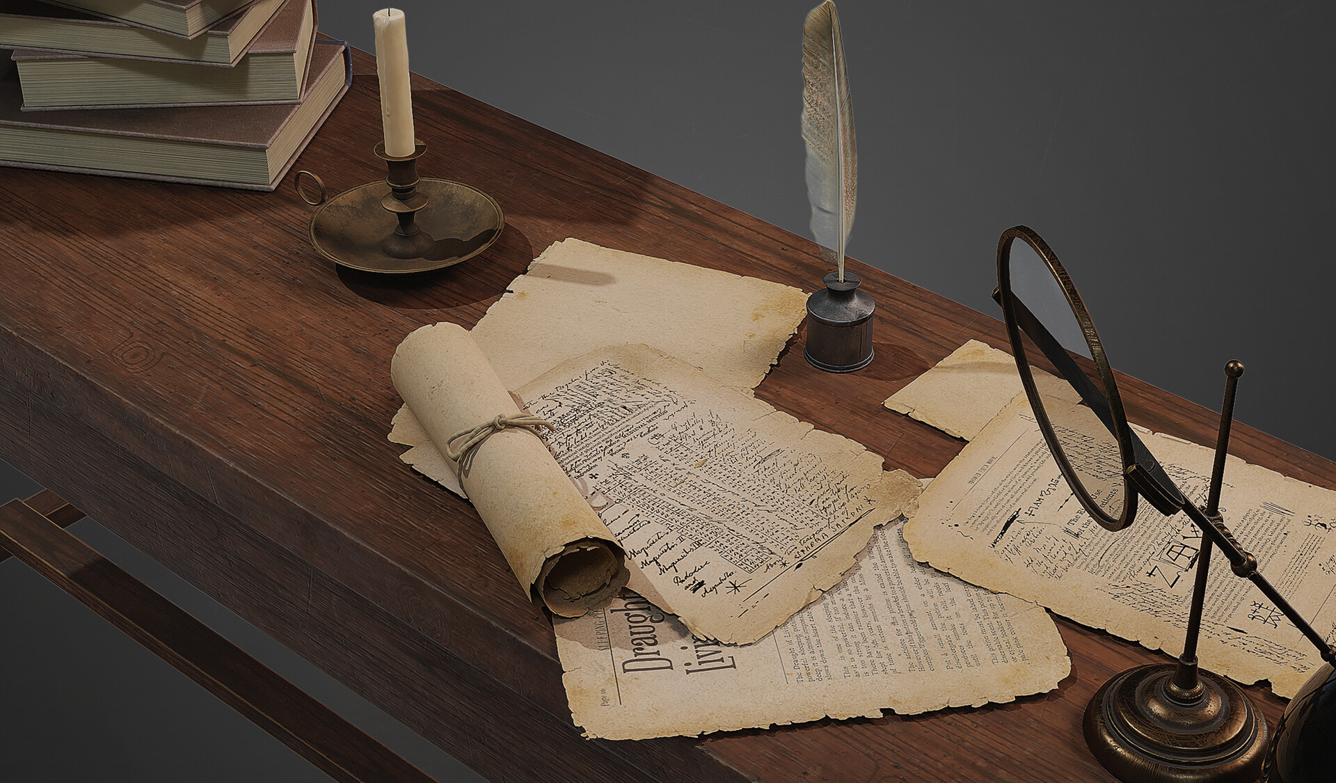 ArtStation - Antique Classroom Props