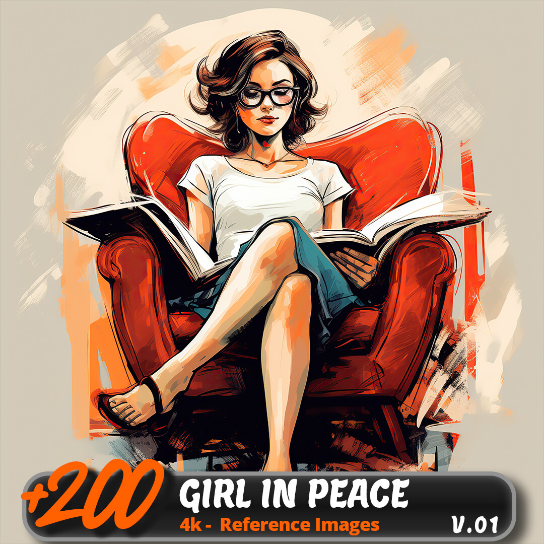 ArtStation - GIRL IN PEACE VOL. 01/ 4K/ Reference Image