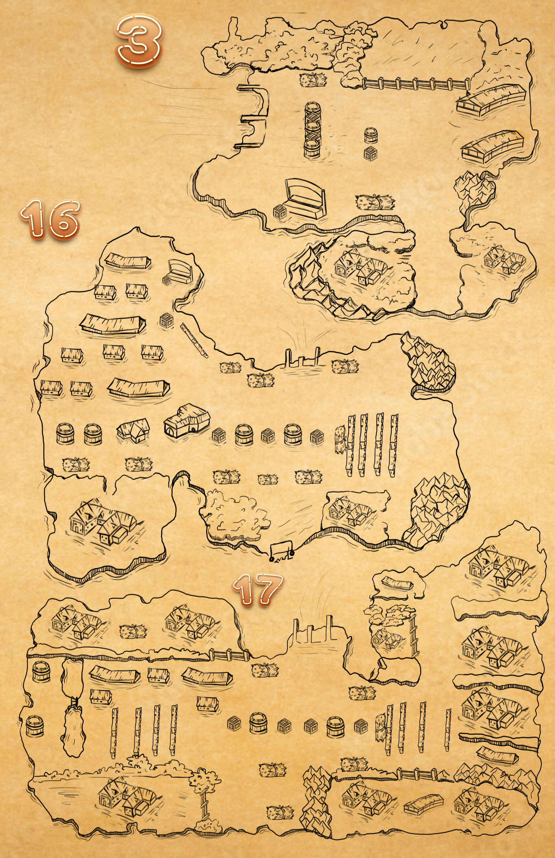 ArtStation - Treasure Map Concept