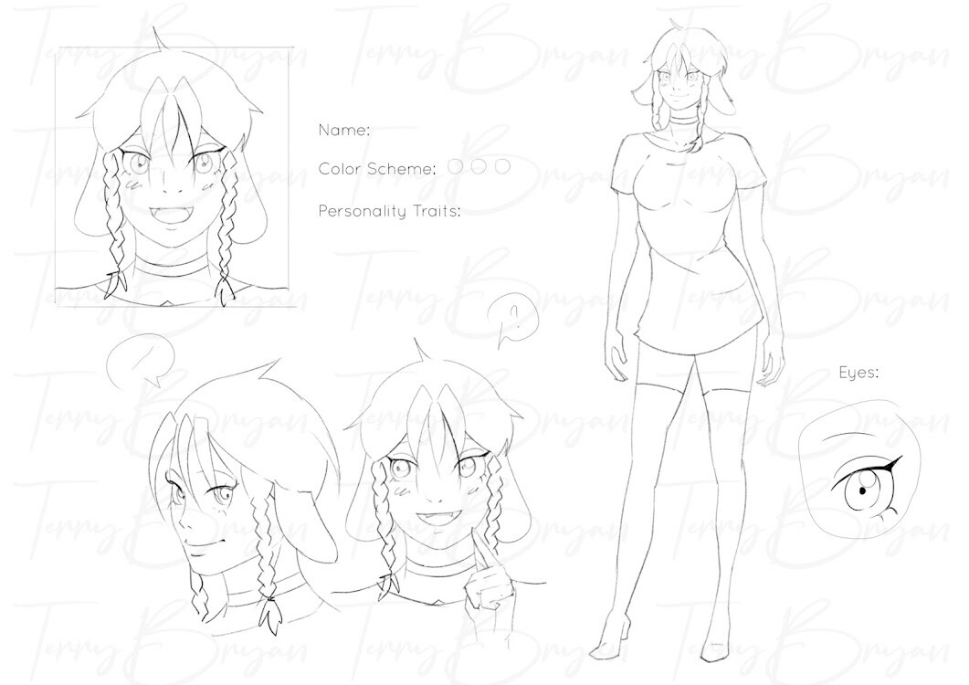 Terry Bryan - CattyStar Ref sheet