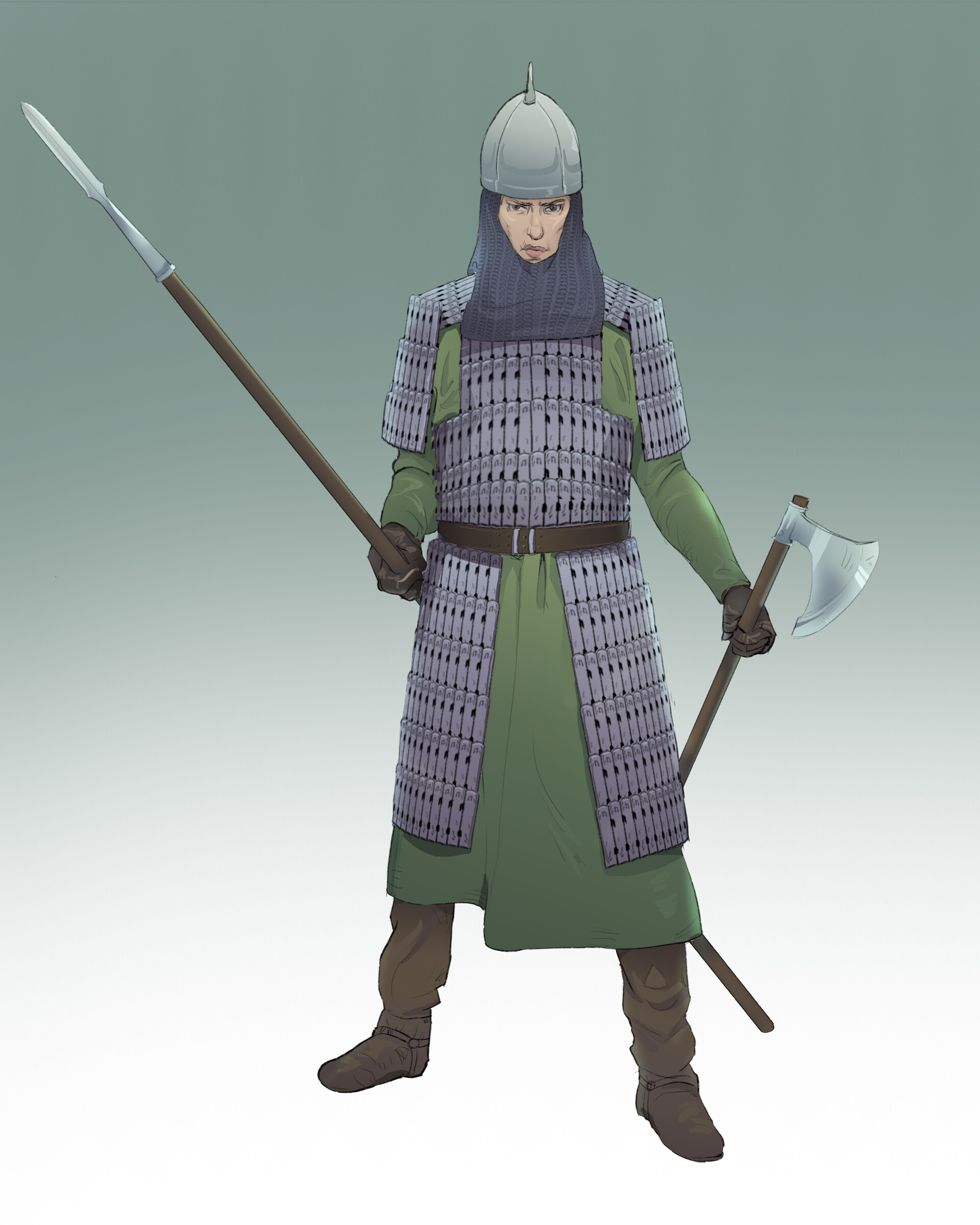 ArtStation - medieval melee warriors II