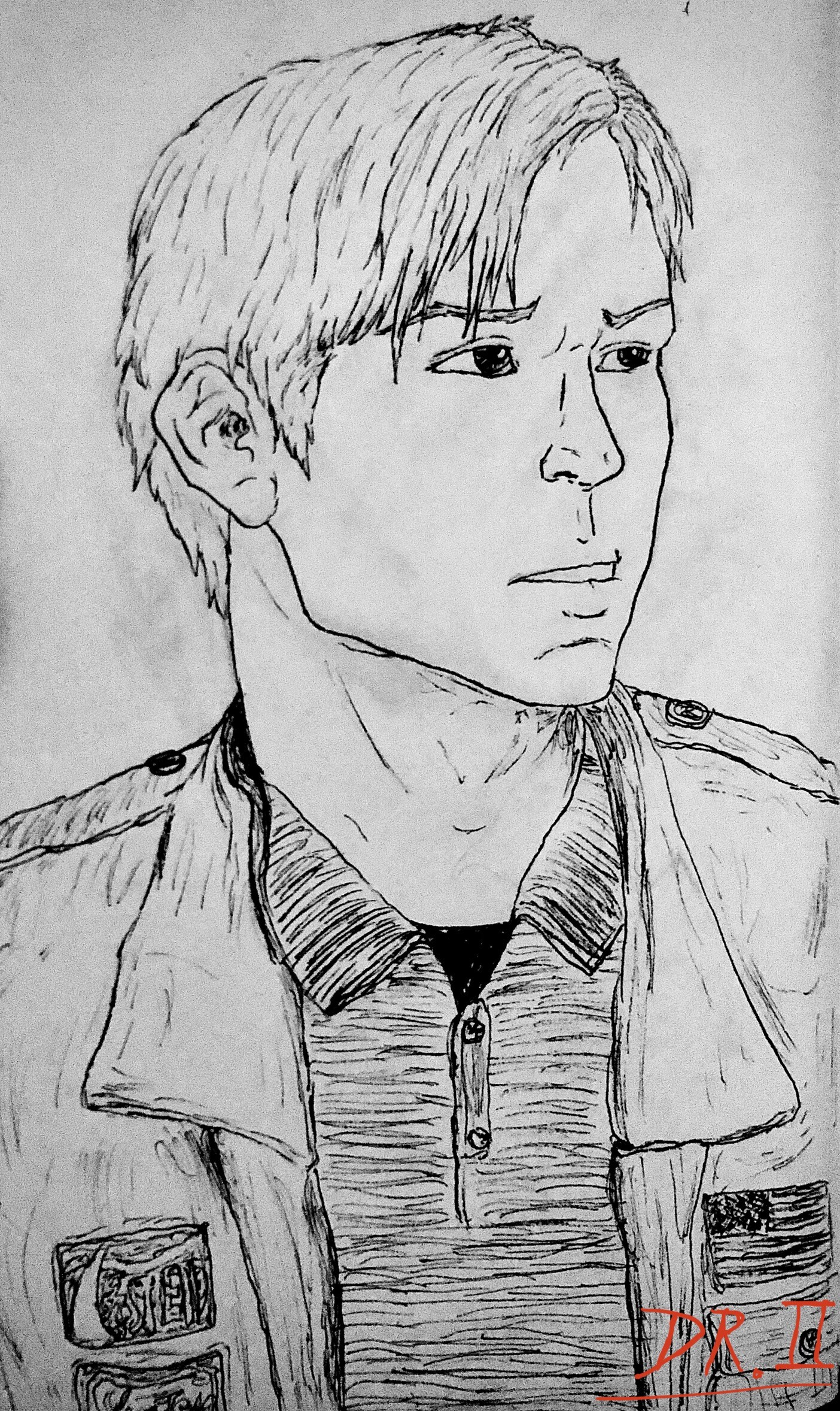 ArtStation - Silent Hill 2 James Sunderland pen drawing