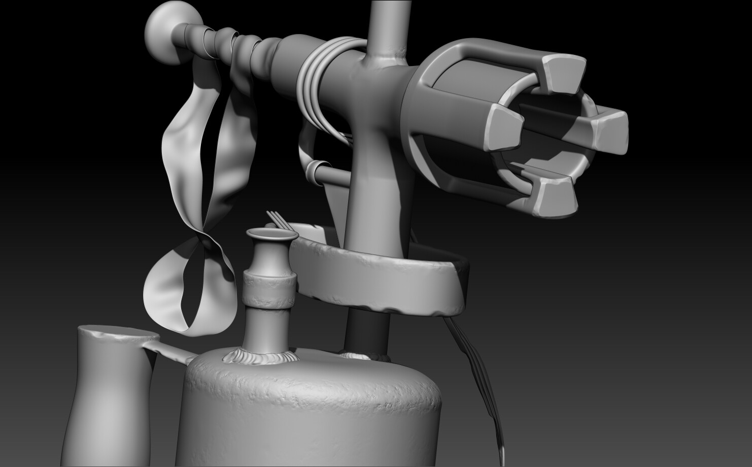 ArtStation - 3D flame Gun