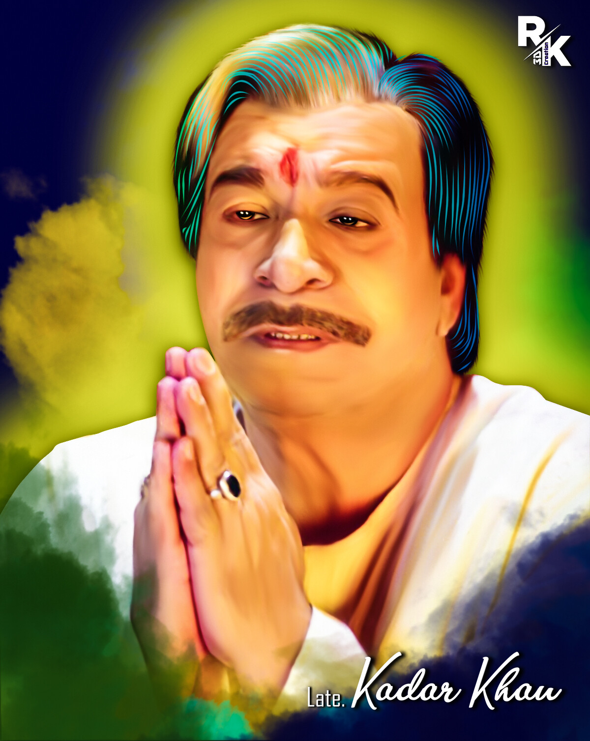 ArtStation - Late. Kadar Khan Sir | Digital Art
