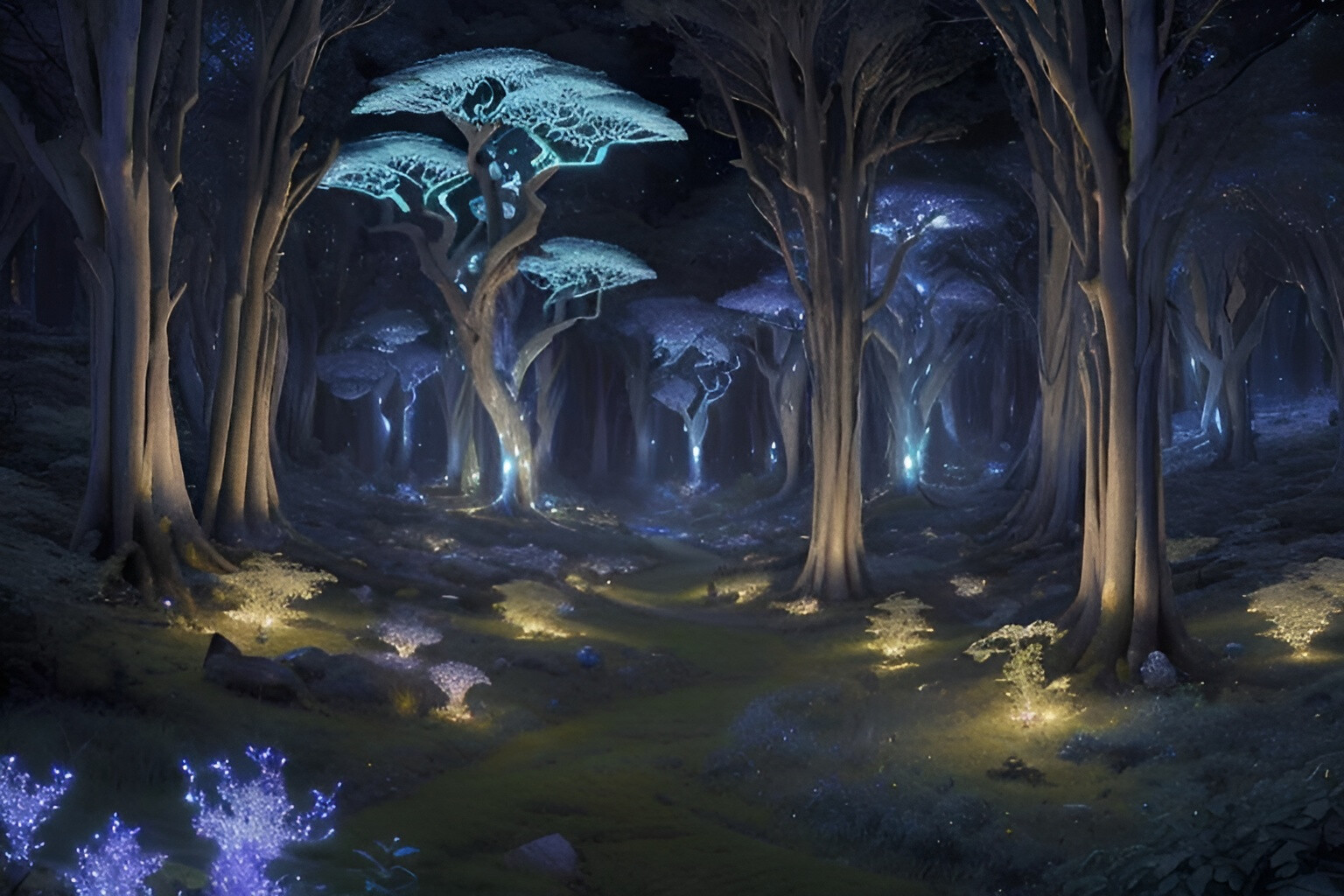 ArtStation - Into the Woods: A Serene Elven Forest Odyssey in Vivid Colors